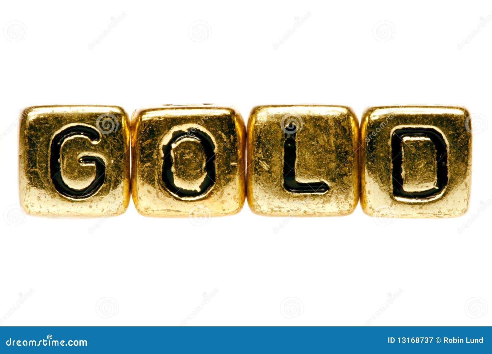Gold spells gold stock image. Image of isolated, trinkets - 13168737