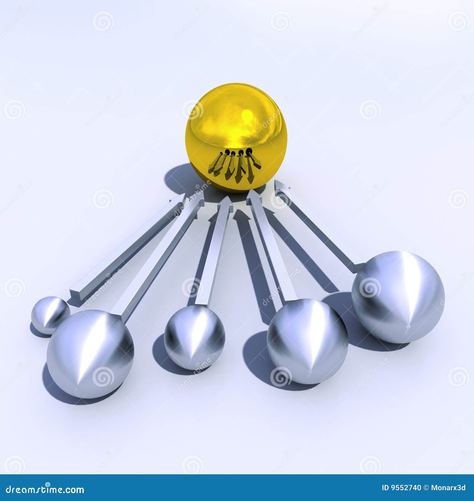 Gold sphere stock illustration. Illustration of metal - 9552740