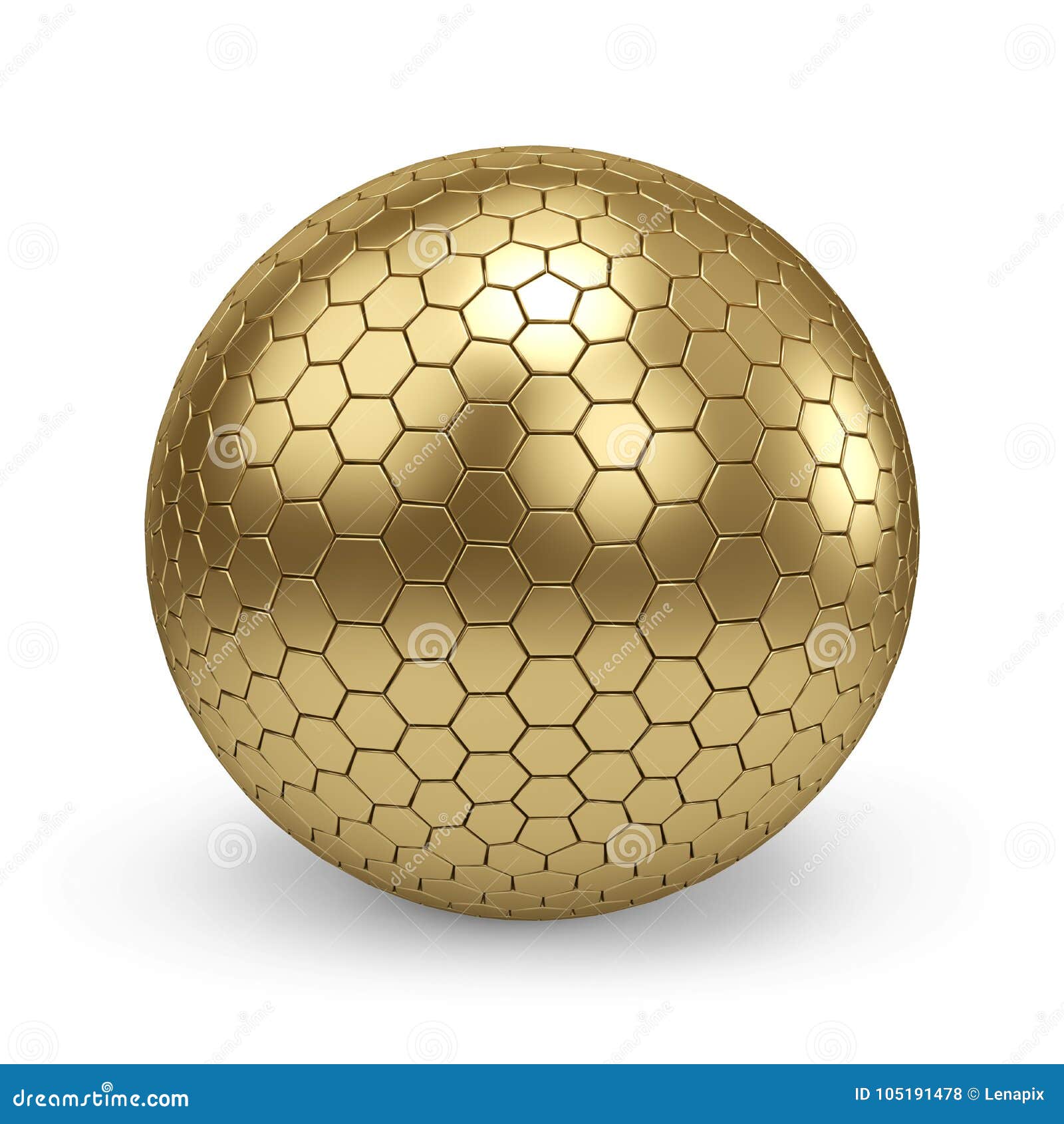 Gold Sphere With Honeycomb Pattern Stock Photo | CartoonDealer.com ...
