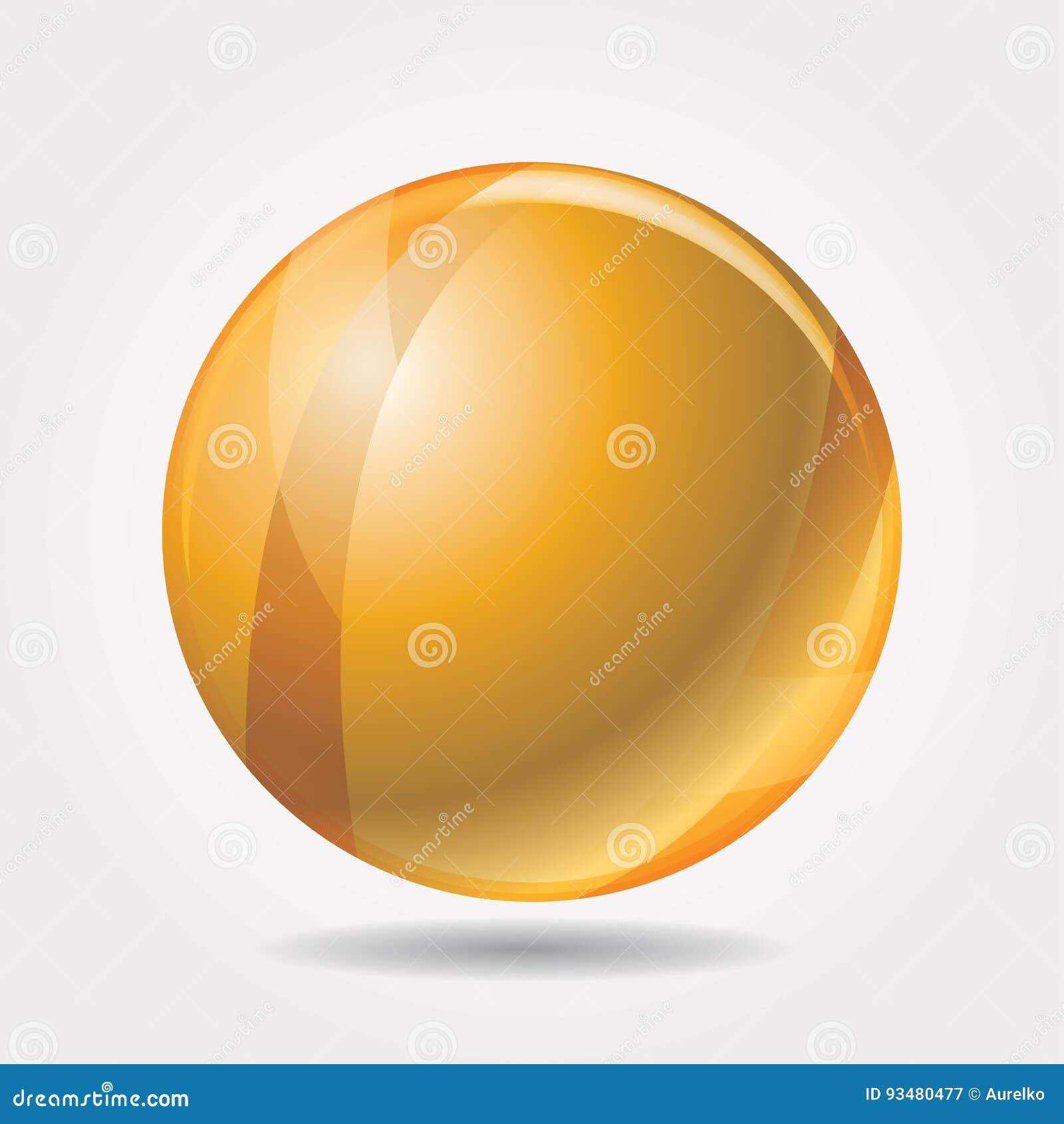 Gold sphere stock vector. Illustration of gradient, shape - 93480477