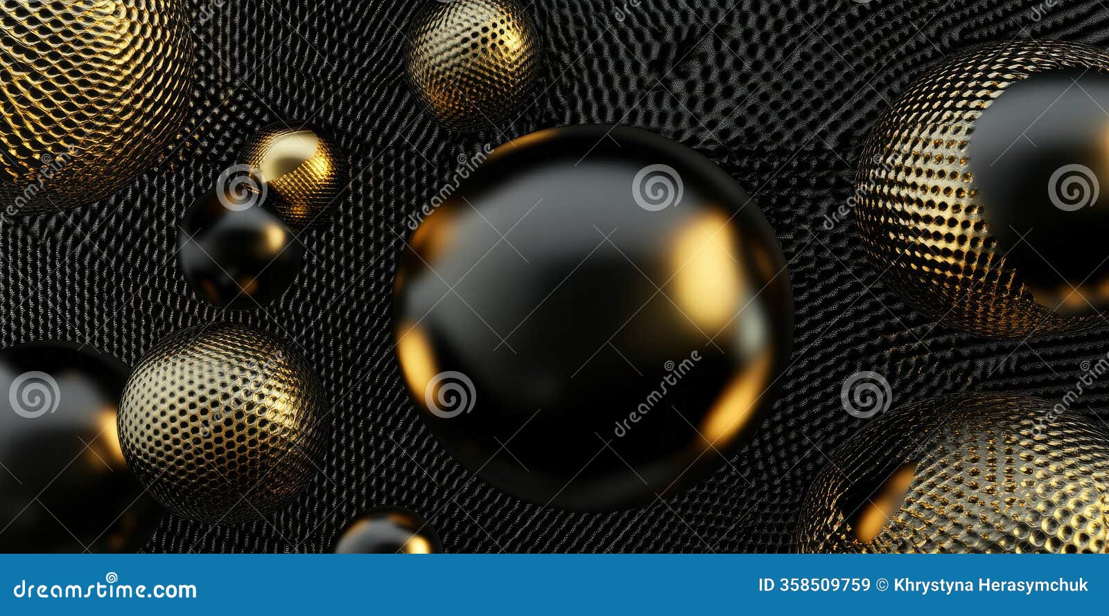 Gold Spherical Carbon Textures with a Reflective, Metallic Surface ...