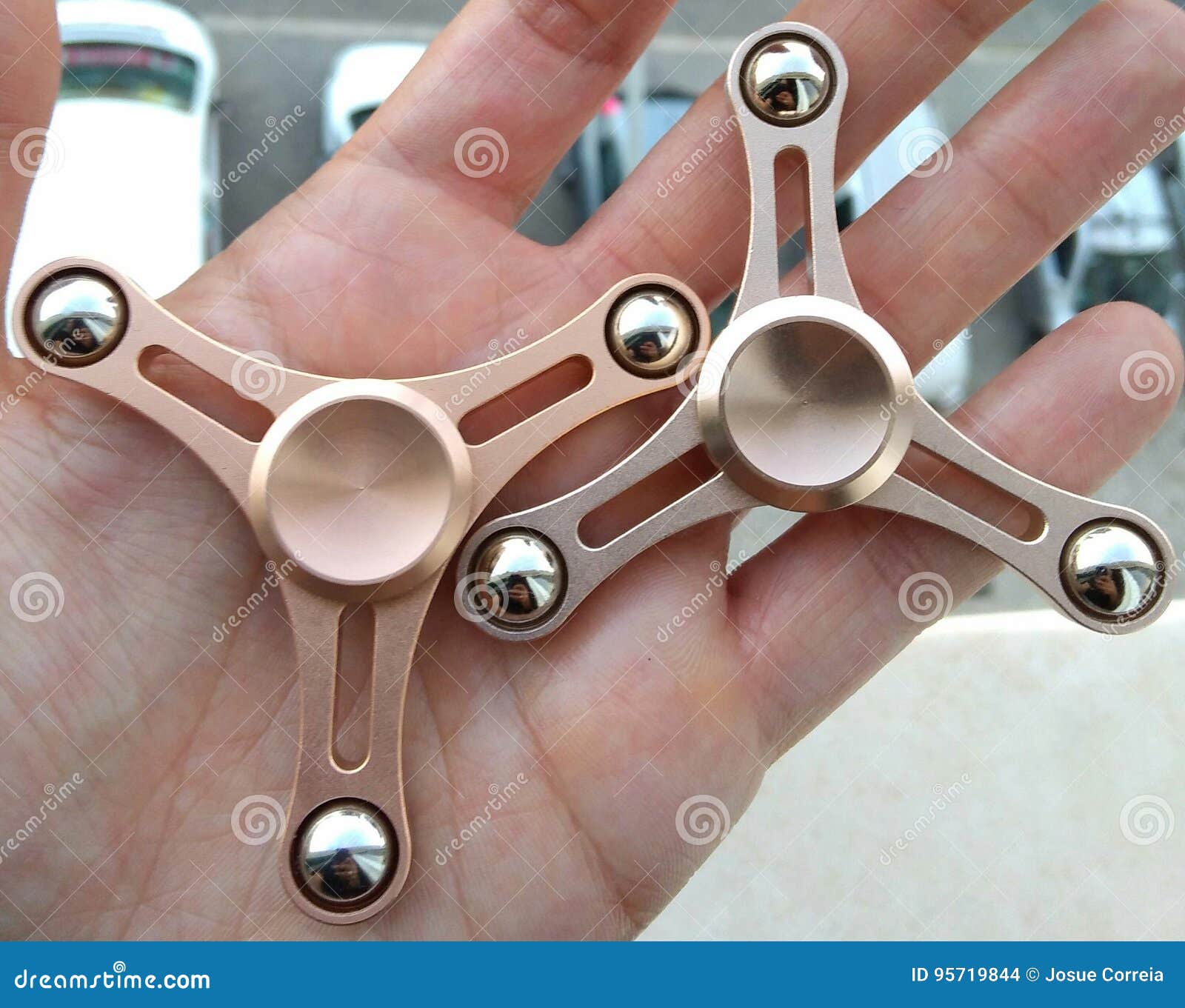 Gold Spinners stock photo. Image of fast, metal, spinner - 95719844