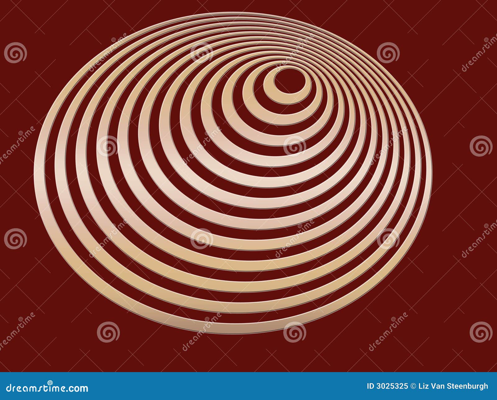 Gold Spiral stock illustration. Illustration of graphic - 3025325