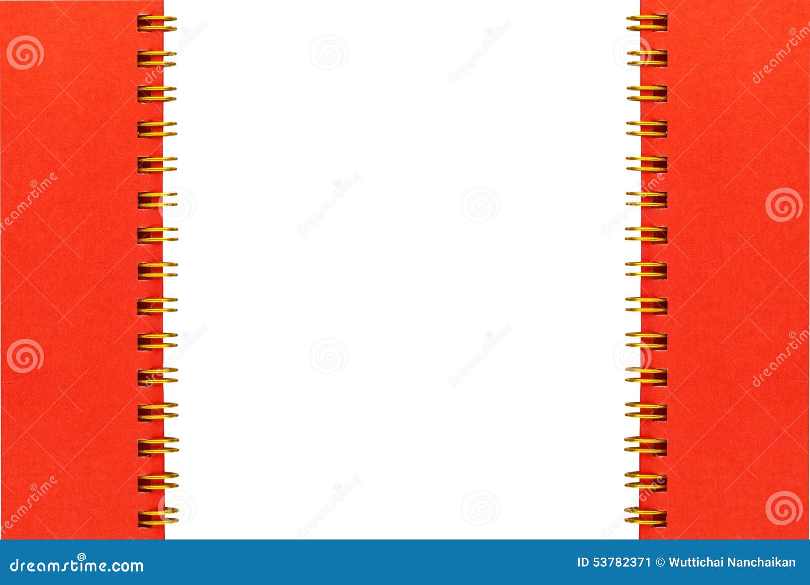 Gold Spiral Ring Bound Calander Stock Image - Image of office, metal ...