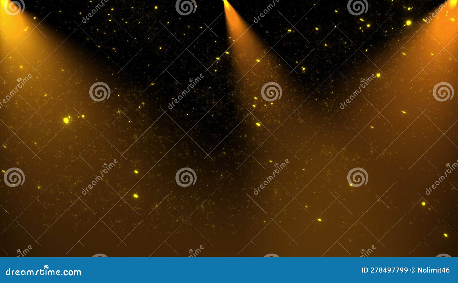 Gold spot lights stock illustration. Illustration of energy - 278497799
