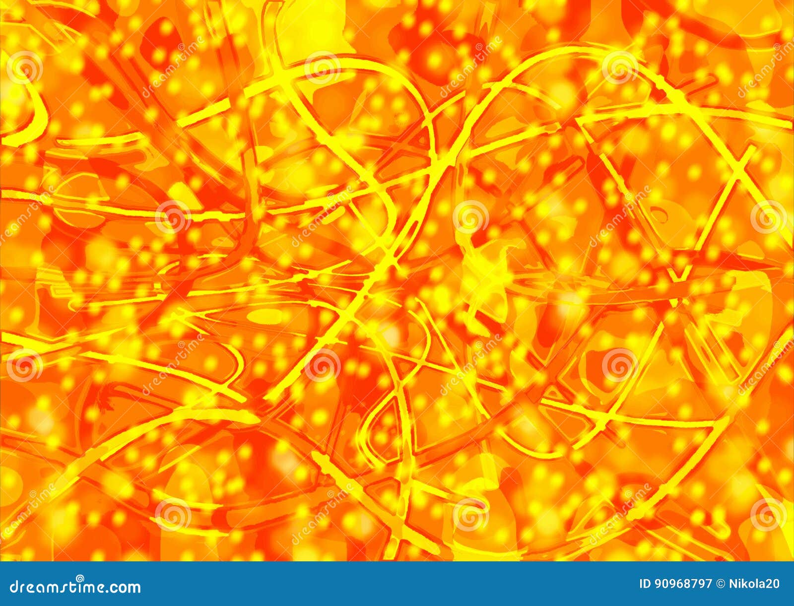 Gold Spring or Summer Background. Elegant Abstract Background Stock ...