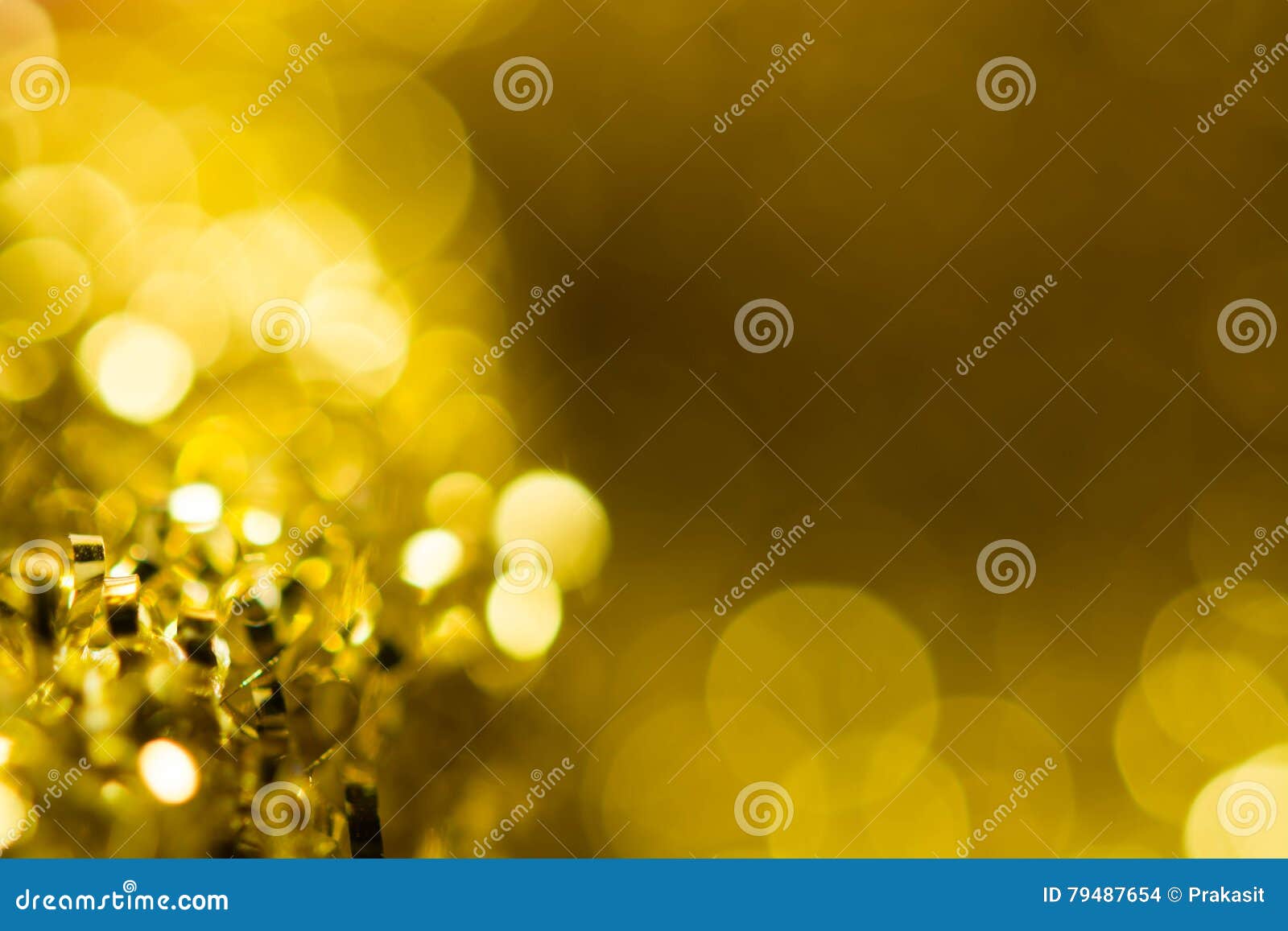 Gold Spring or Summer, Christmas Glittering Background.Holiday a Stock ...