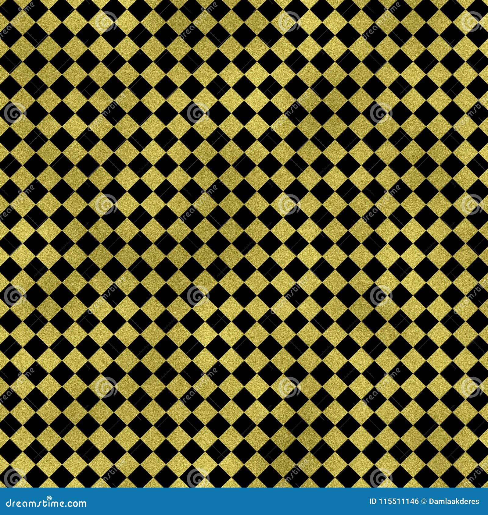 Gold Square on Black Background, Gold Square Texture. Glitter Geometric ...