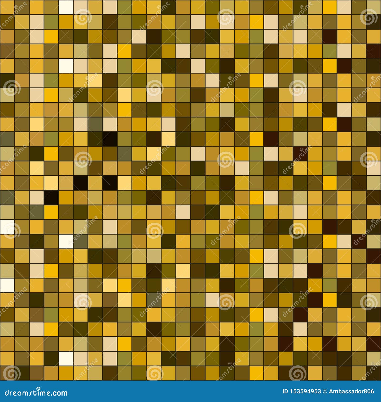 Gold Square Sparkle Texture. Seamless Pattern. Vector Stock Vector ...