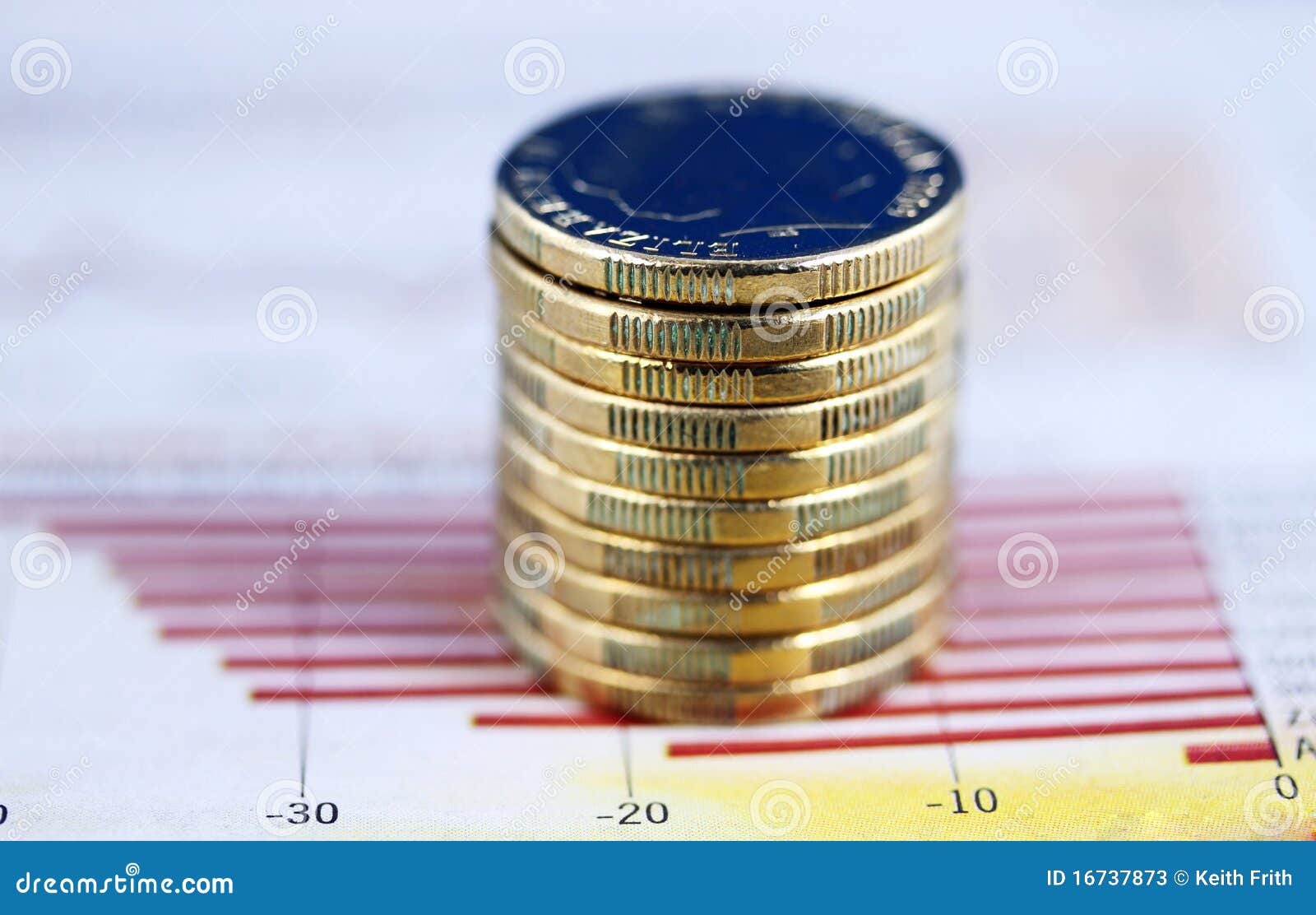 Gold Stack stock image. Image of downturn, invest, economic - 16737873