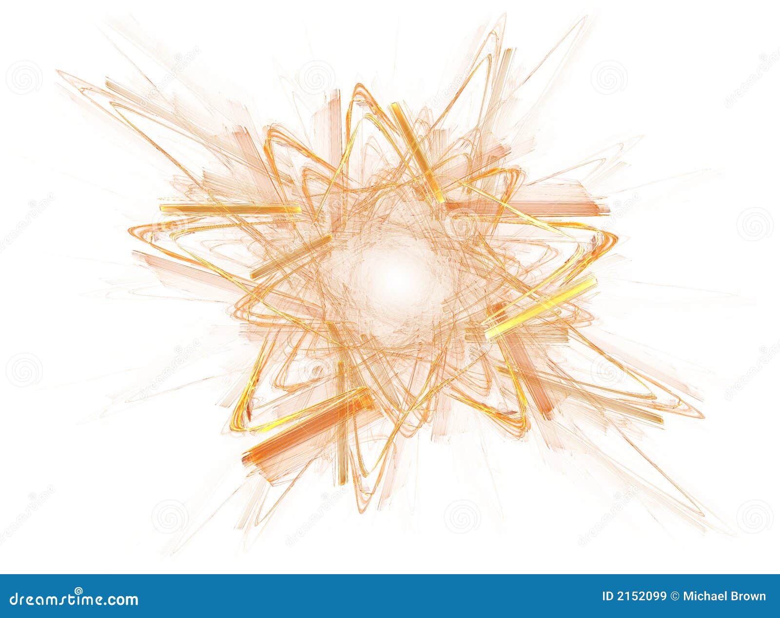 Gold Star Abstract on White Stock Illustration - Illustration of golden ...