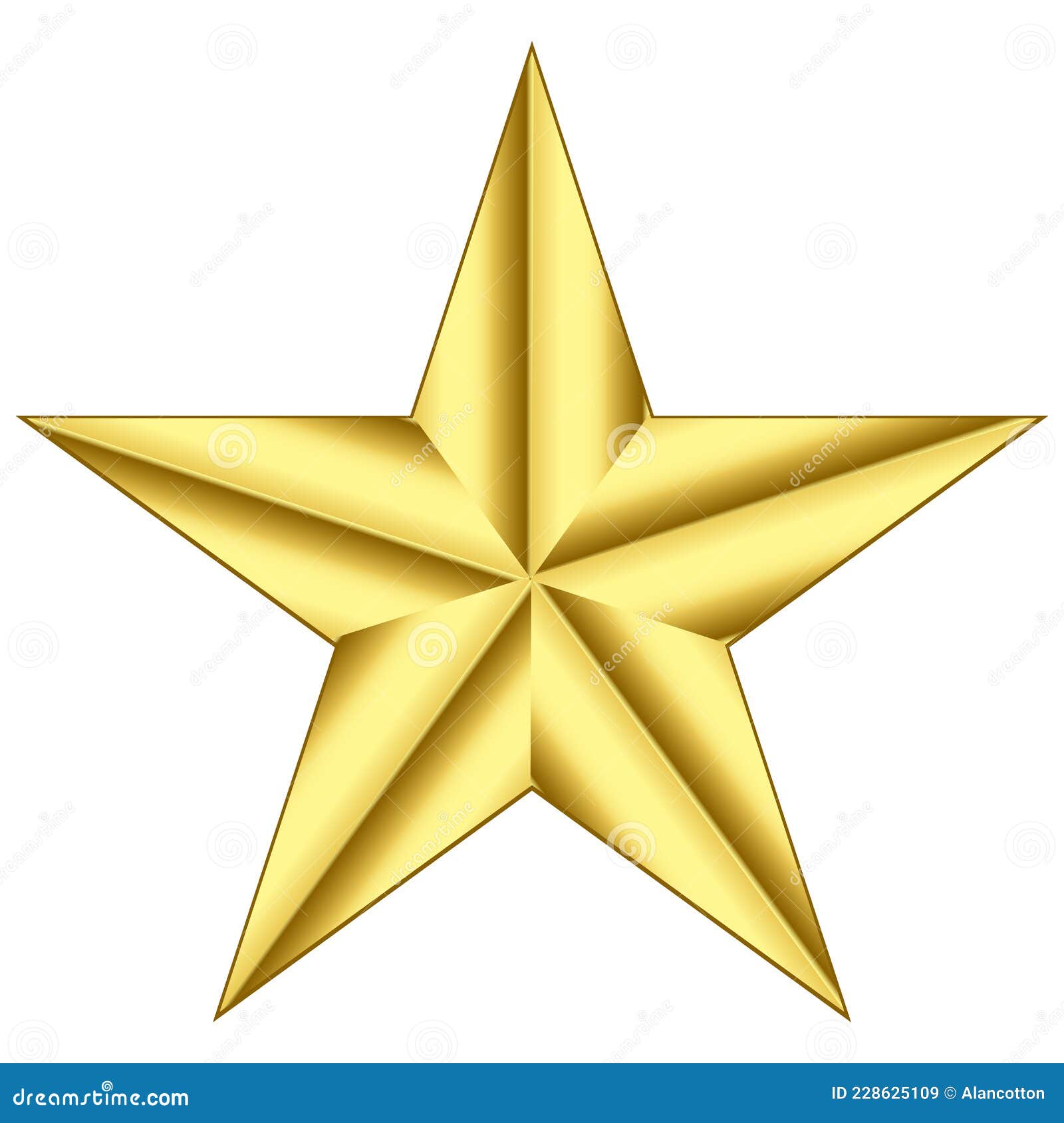 Military General Gold Star stock vector. Illustration of drawing ...