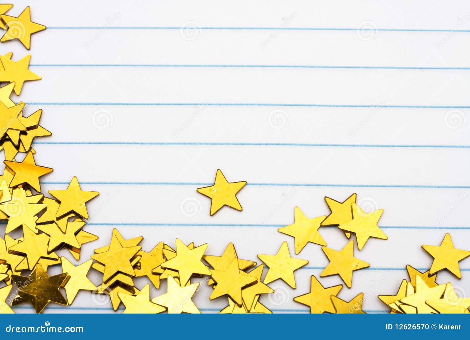 Gold Star Border stock photo. Image of white, blue, educate - 12626570