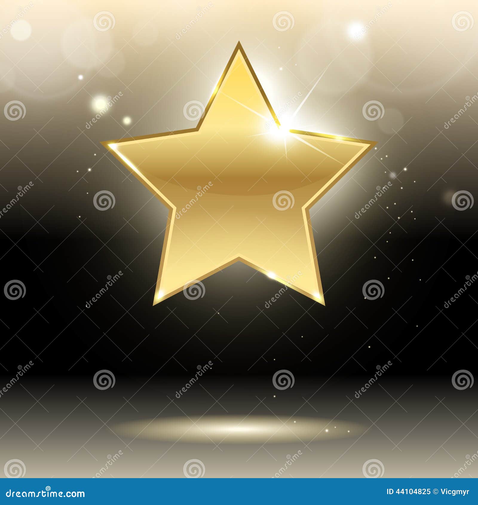 Gold star stock vector. Illustration of backgrounds, computer - 44104825