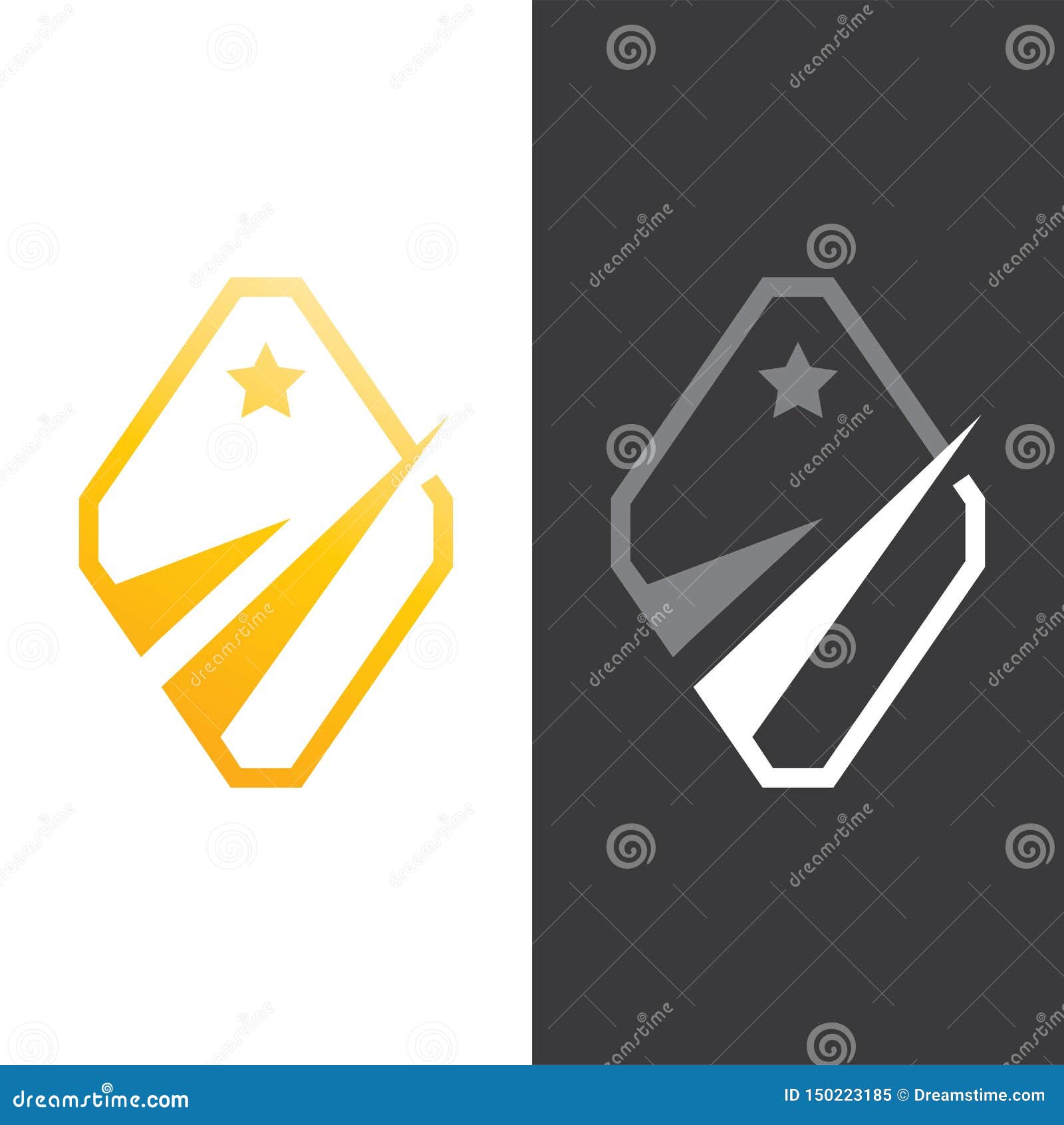 Gold Star Finance Logo Vector Stock Vector - Illustration of concept ...
