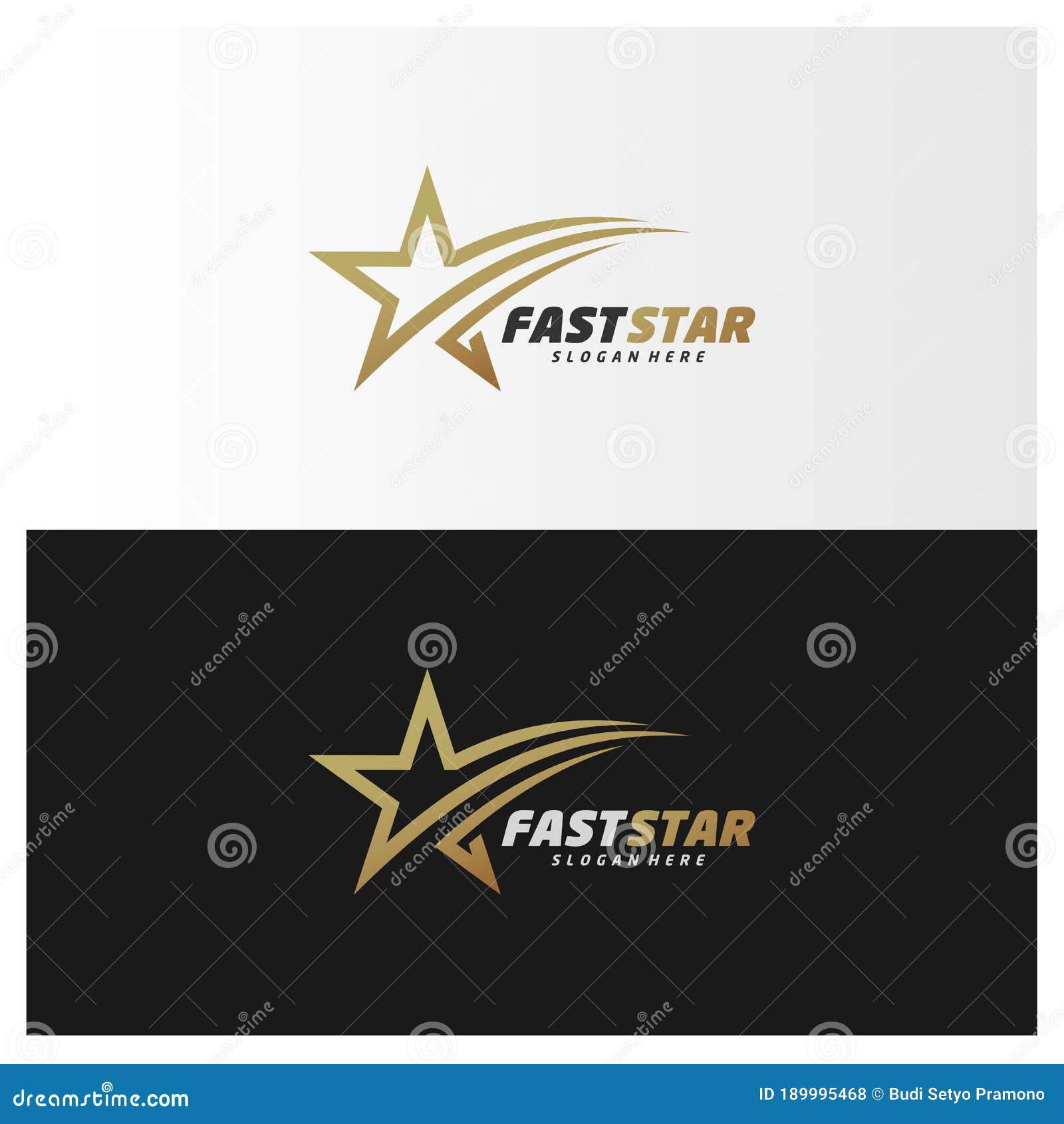 Gold Star Logo Design Template, Elegant Star Logo Design Vector Stock ...