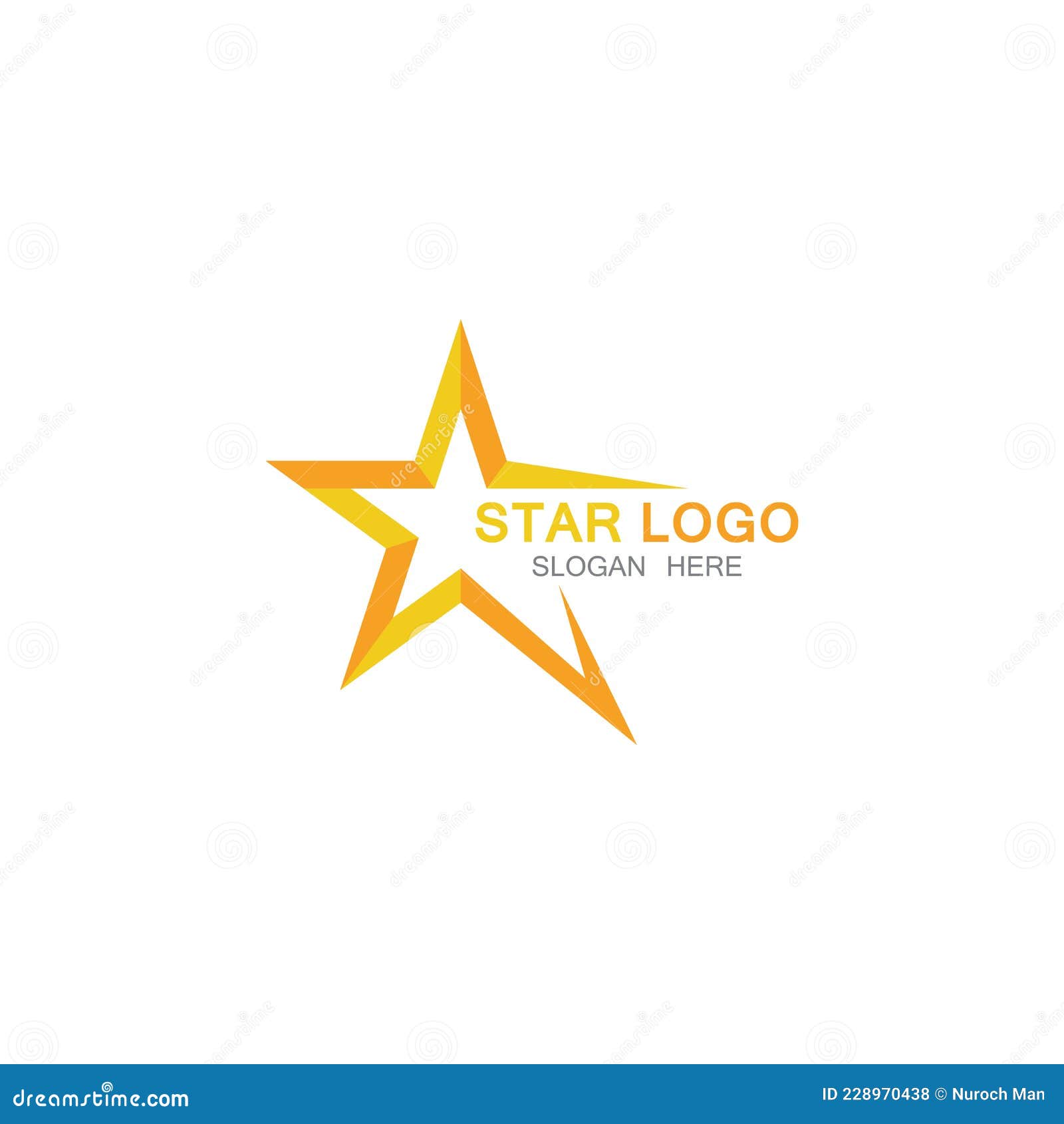 Gold Star Logo Vector in Elegant Style with Black BackgroundGold Star ...