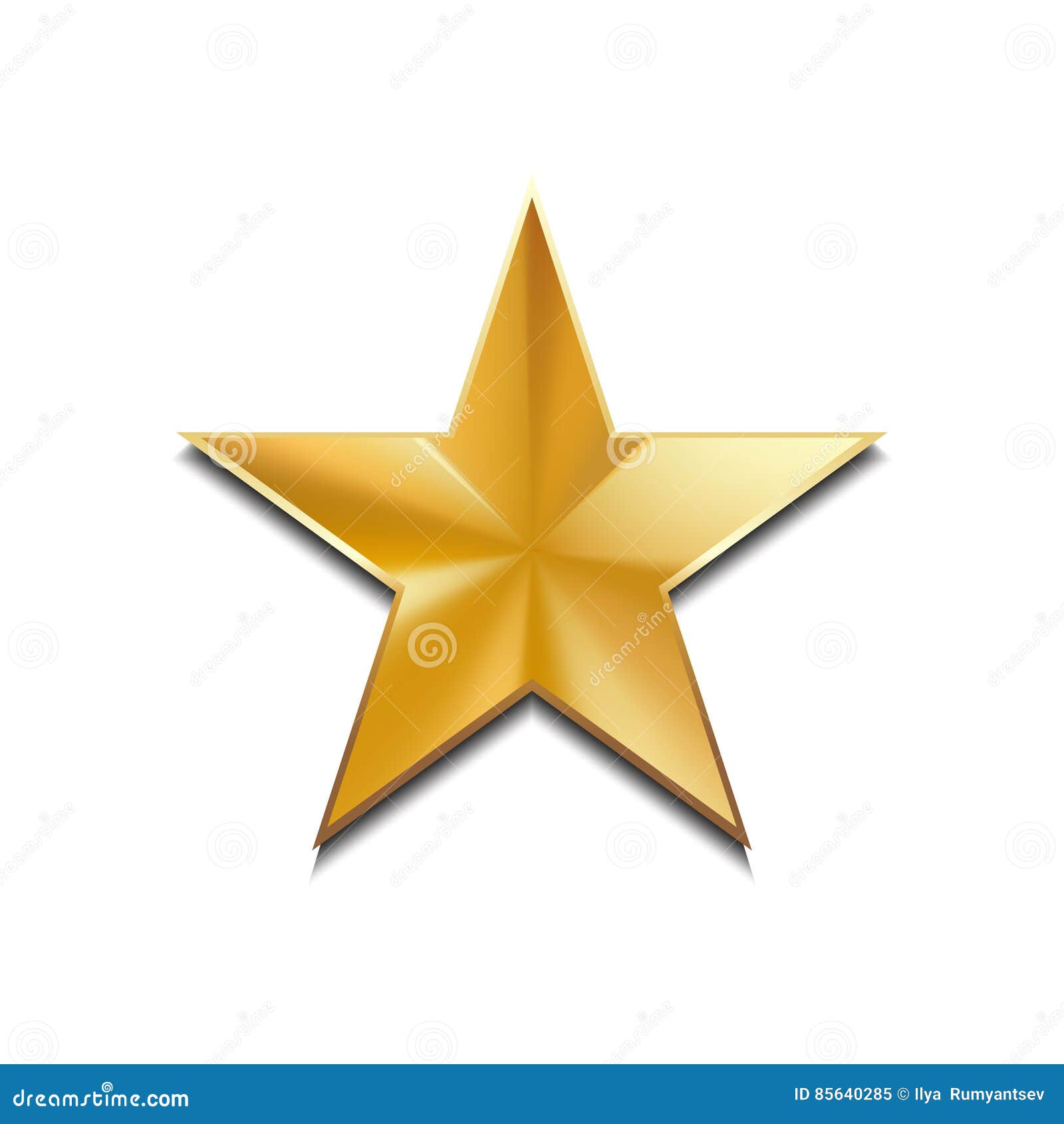 Gold Star Logo for Your Design, Vector Illustration Stock Vector ...