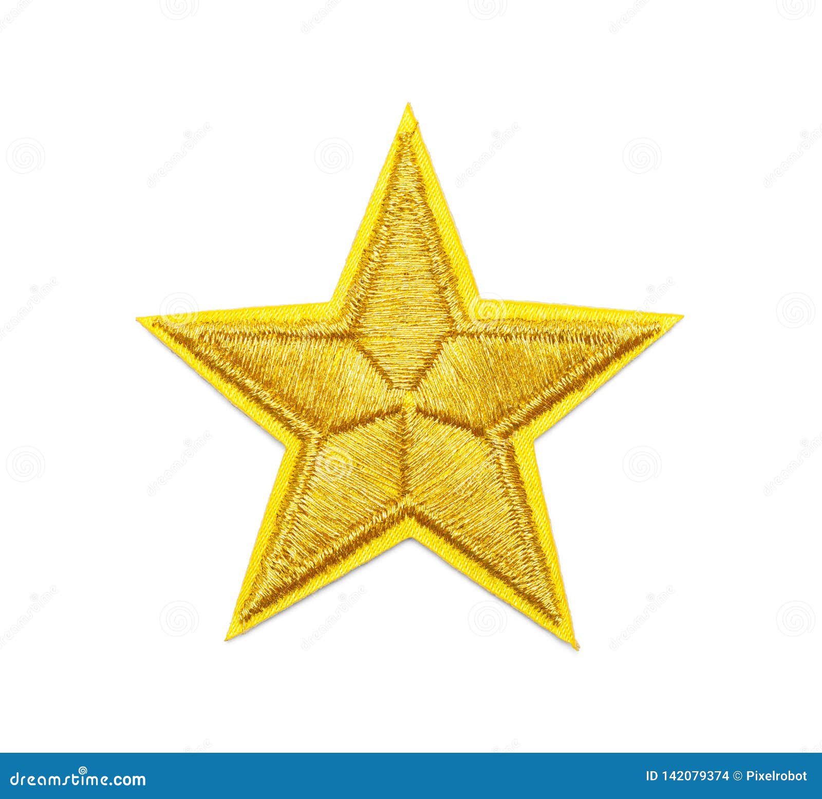 Gold Star Patch stock photo. Image of icon, white, material - 142079374