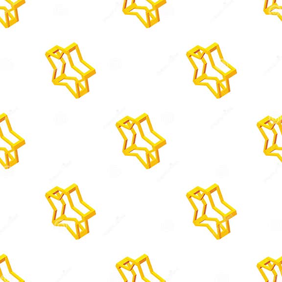 Gold Star Pattern Seamless Vector Stock Vector - Illustration of ...
