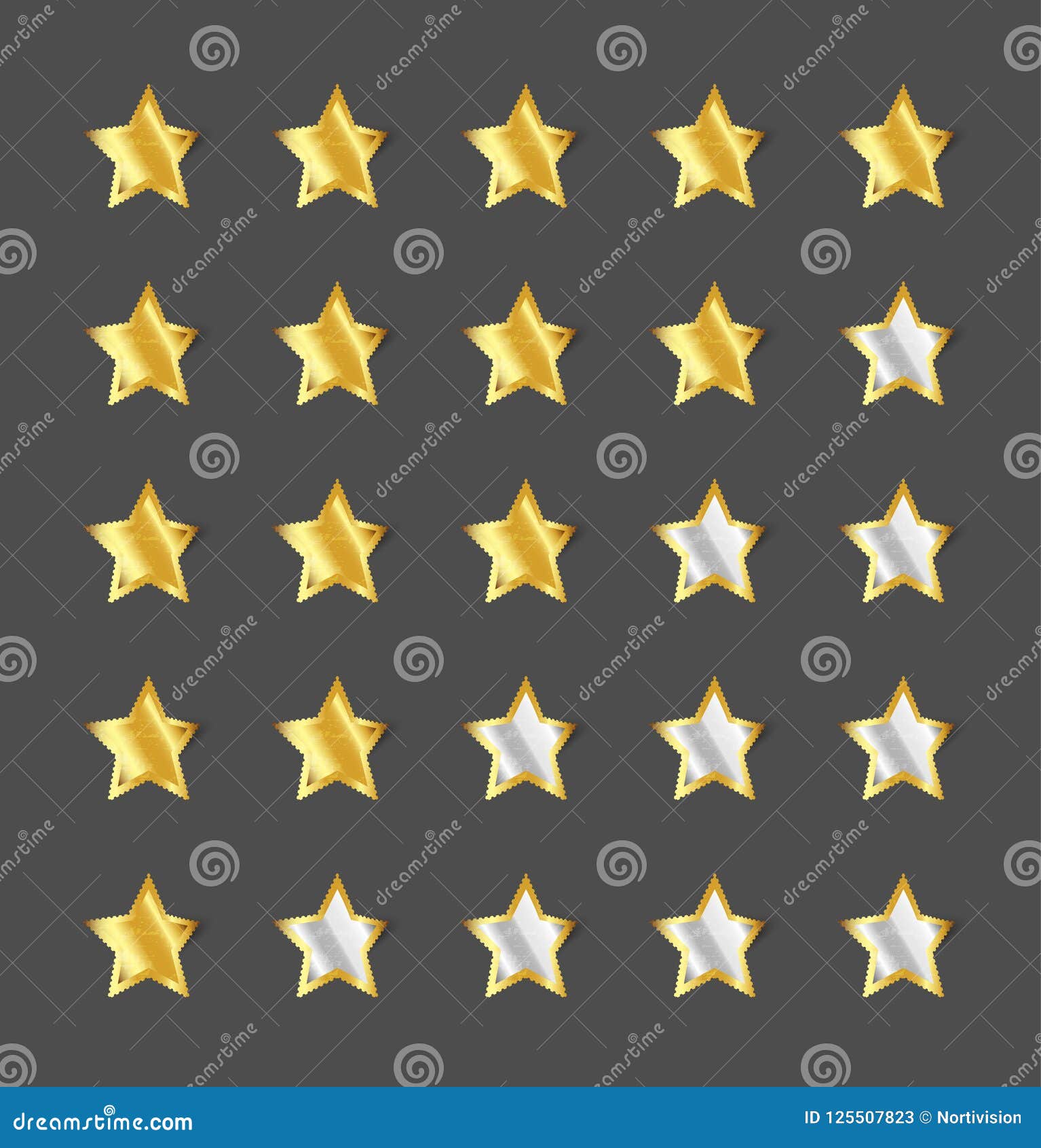 Star rating template stock vector. Illustration of symbol - 125507823