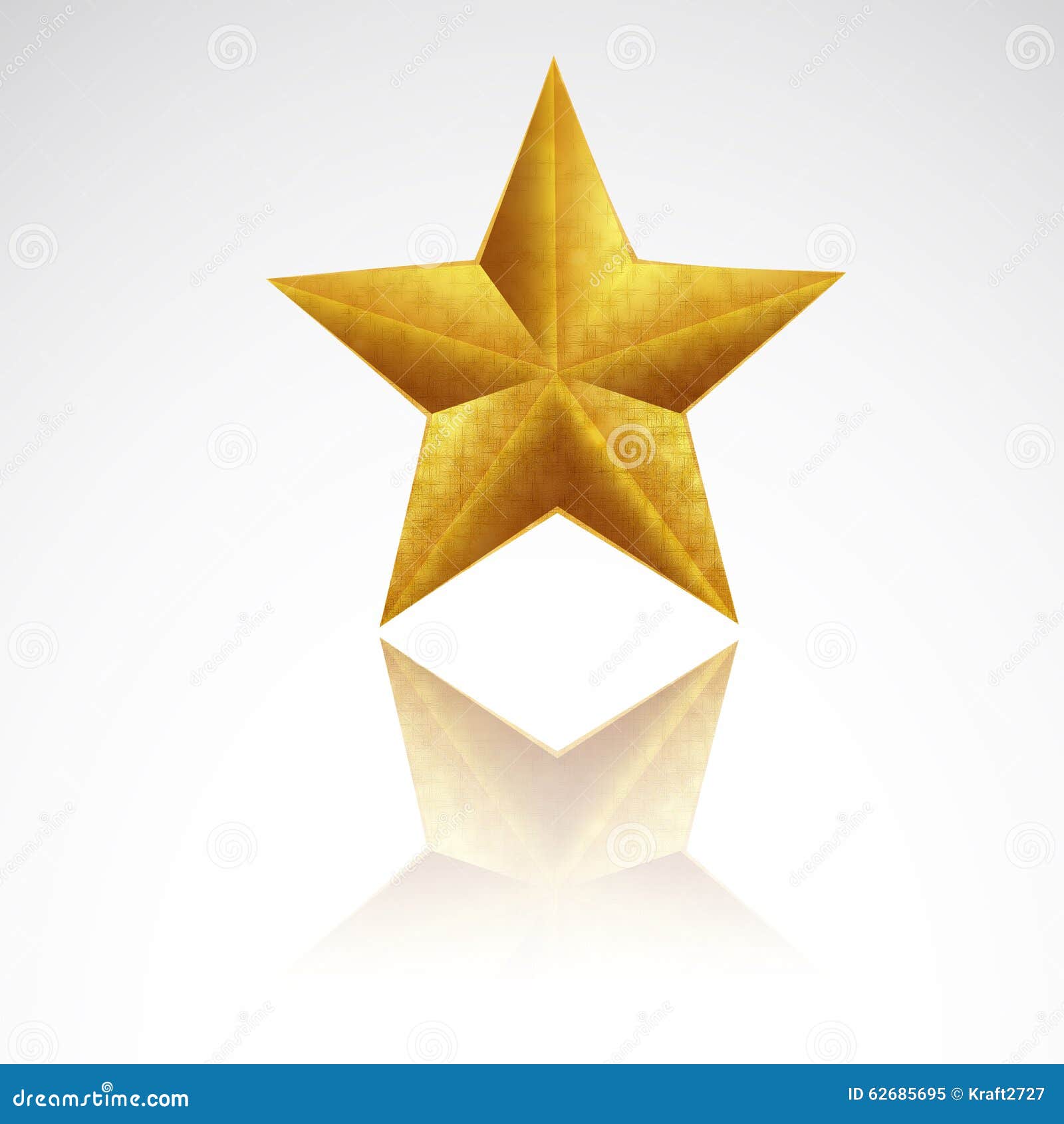 Gold Star stock vector. Illustration of copy, macro, computer - 62685695