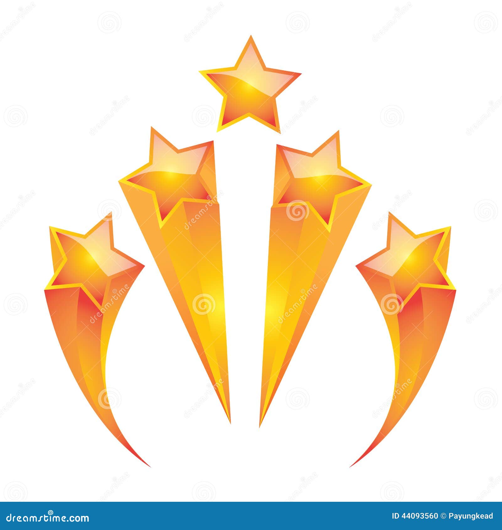 Gold Star Set Vector Illustrator Stock Vector - Illustration of shape ...