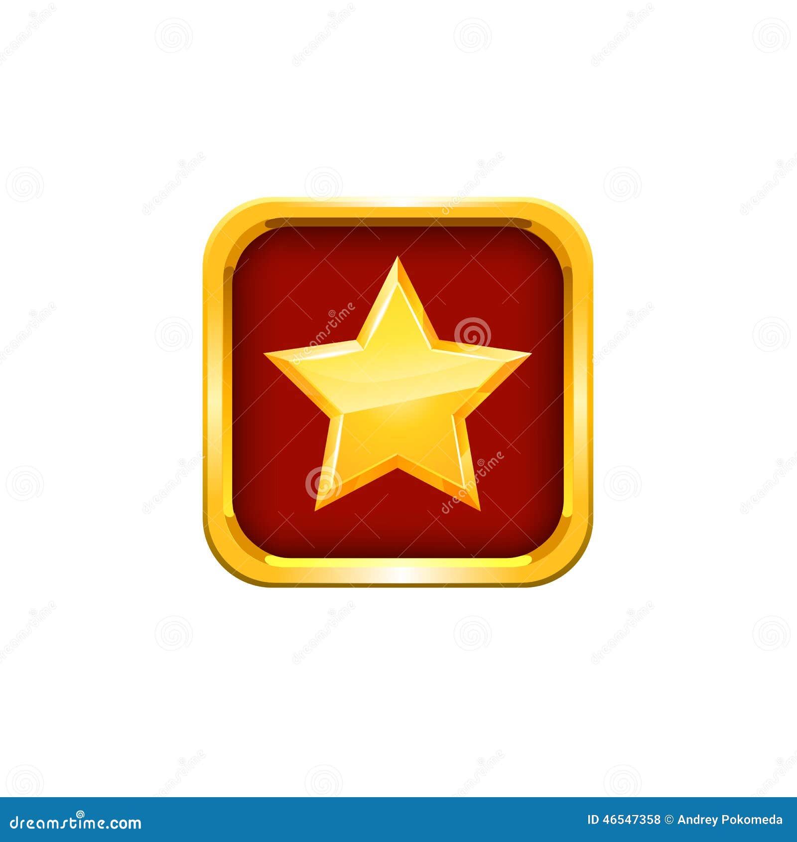 Gold star. Vector stock vector. Illustration of carpet - 46547358