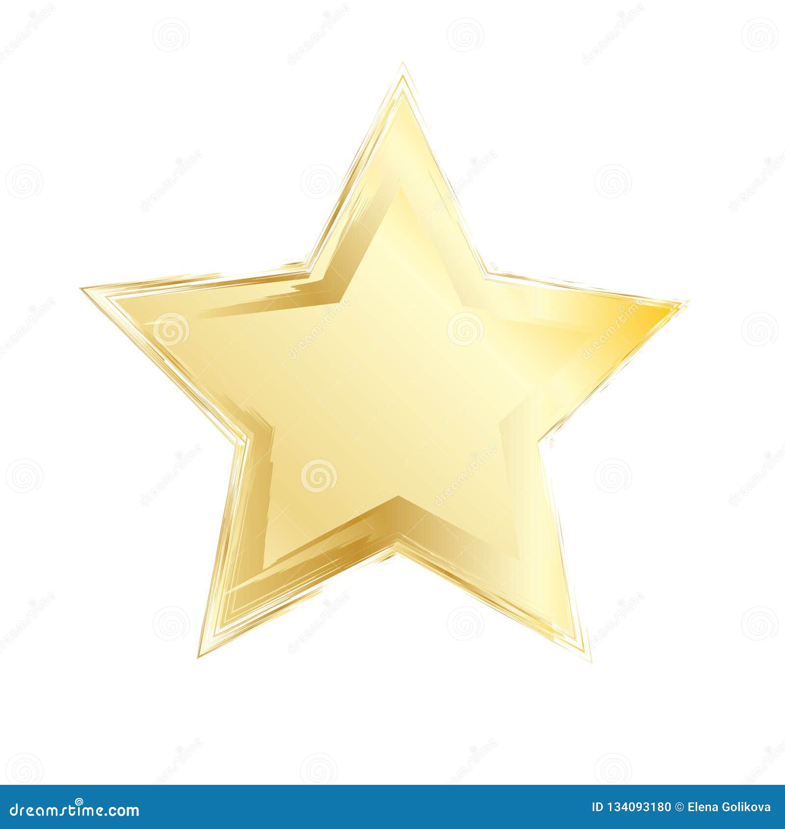 Gold Star. Vector Design Element Stock Vector - Illustration of ...