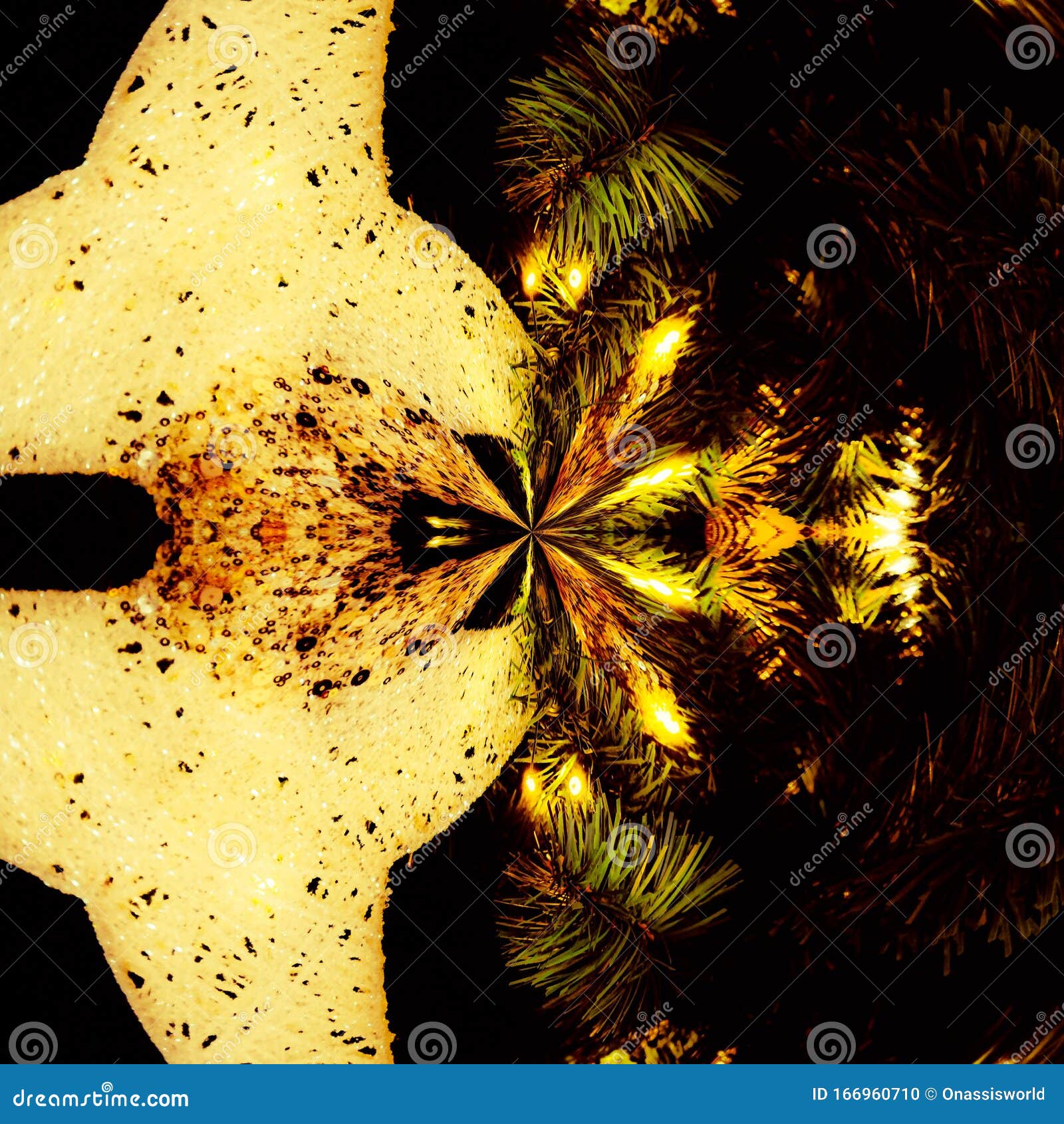 Gold Stars Abstract Background Art Stock Illustration - Illustration of ...