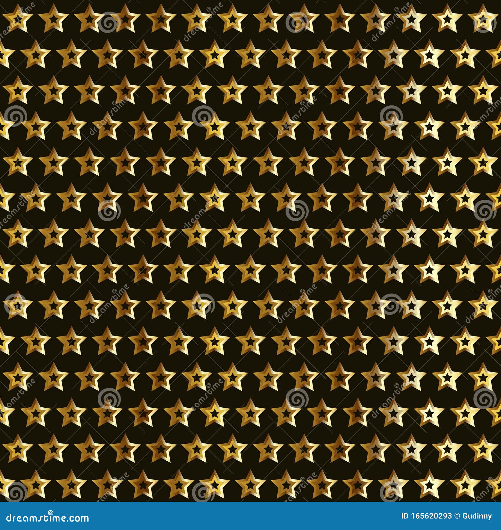Gold stars pattern stock vector. Illustration of decoration - 165620293