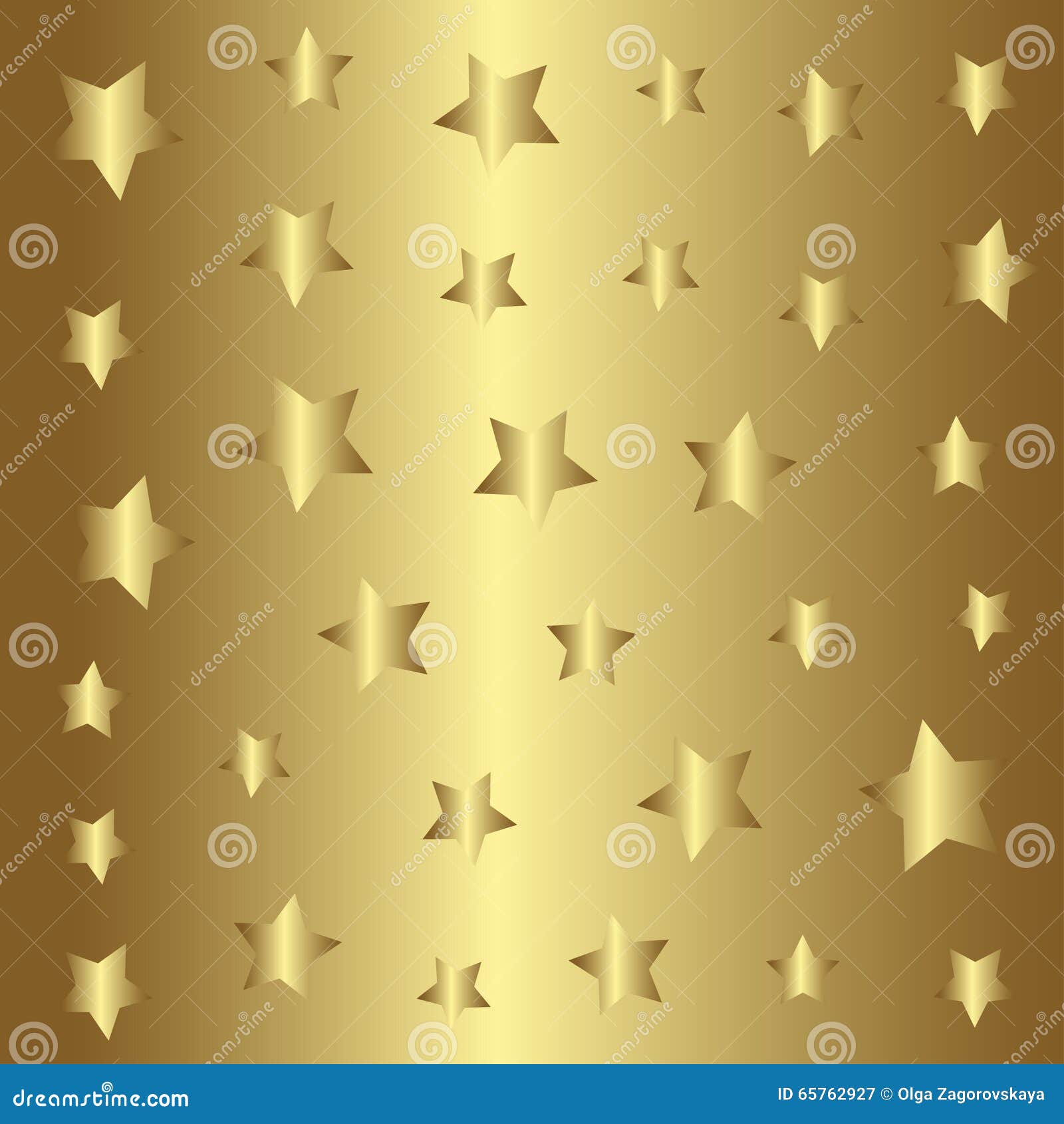 Gold Stars Pattern, Golden Style Background Stock Vector - Illustration ...