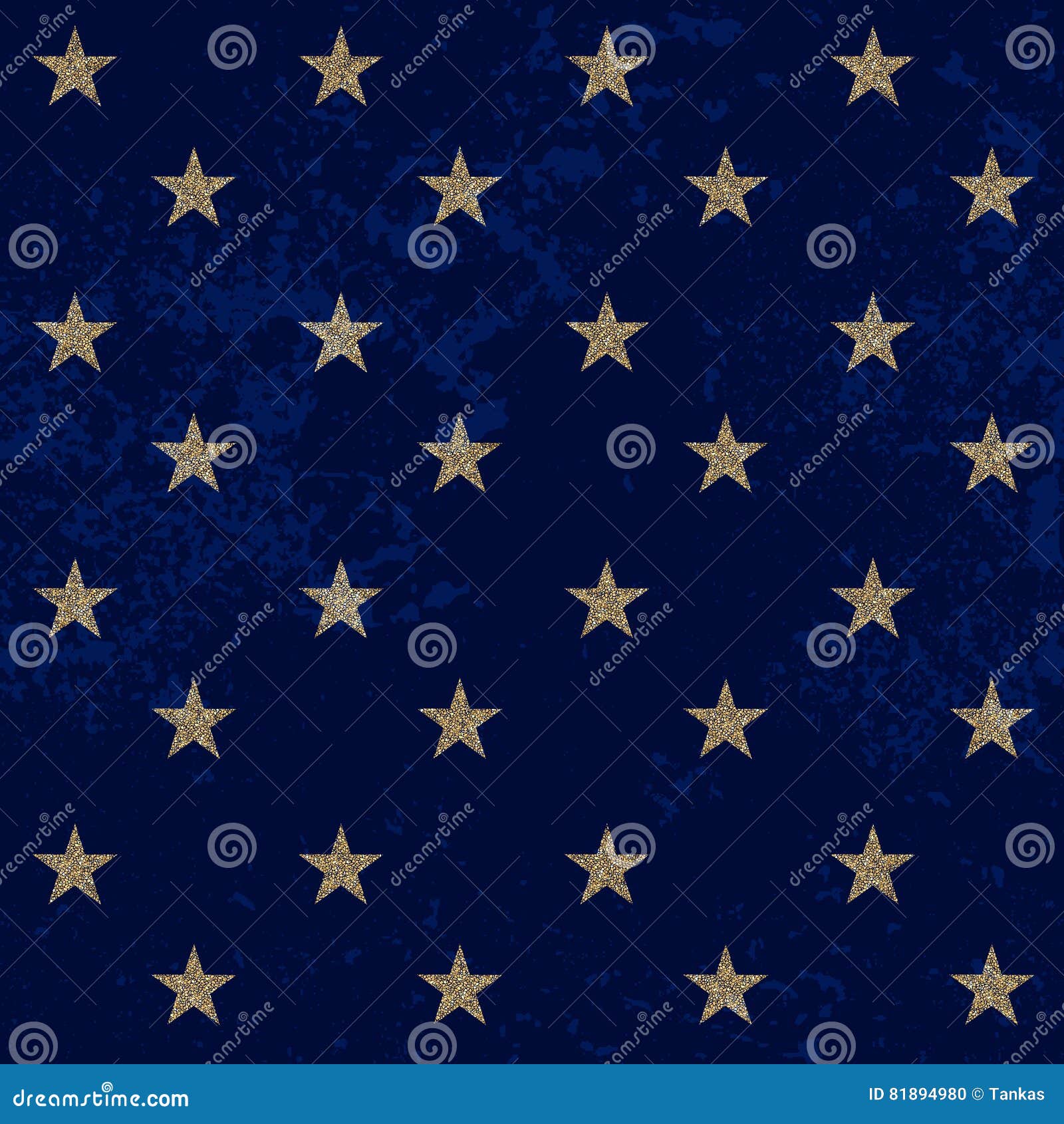 Gold stars pattern stock vector. Illustration of abstract - 81894980