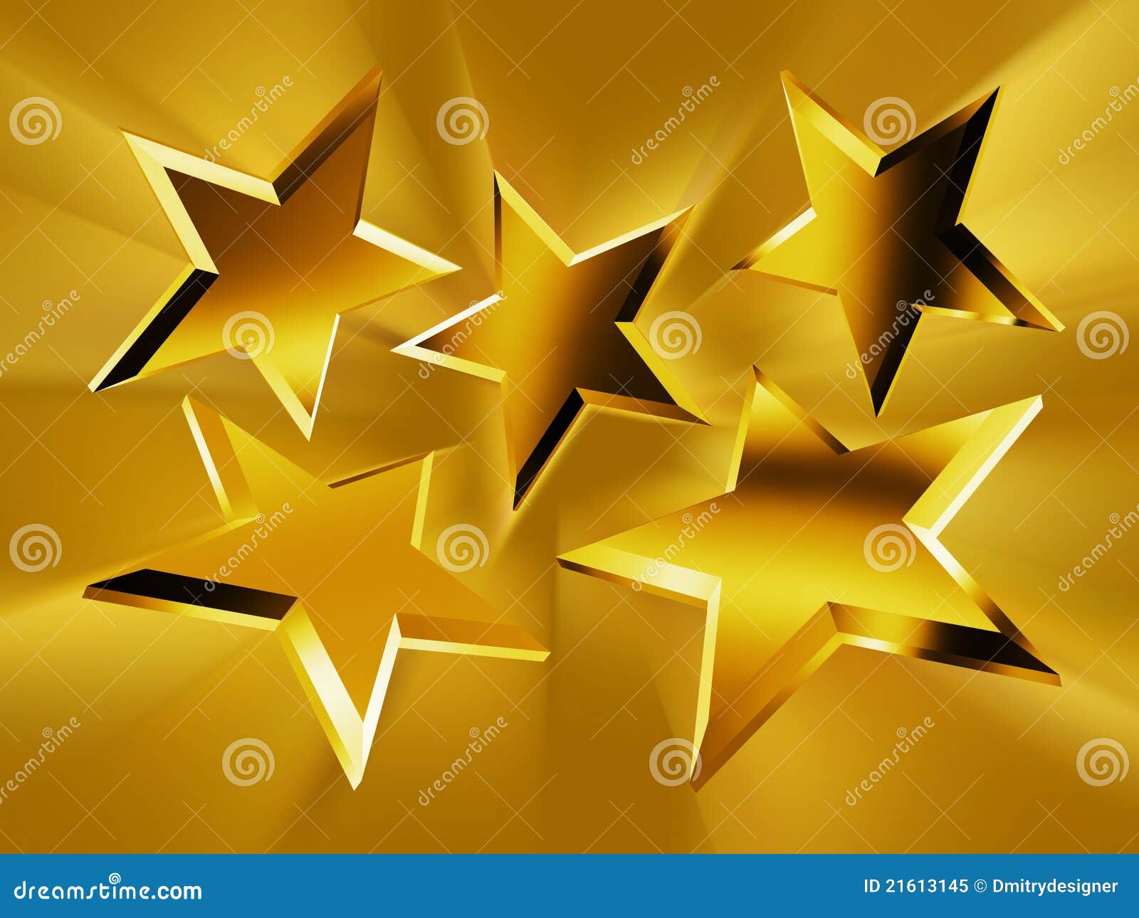 Gold stars in the rays stock illustration. Illustration of rays - 21613145