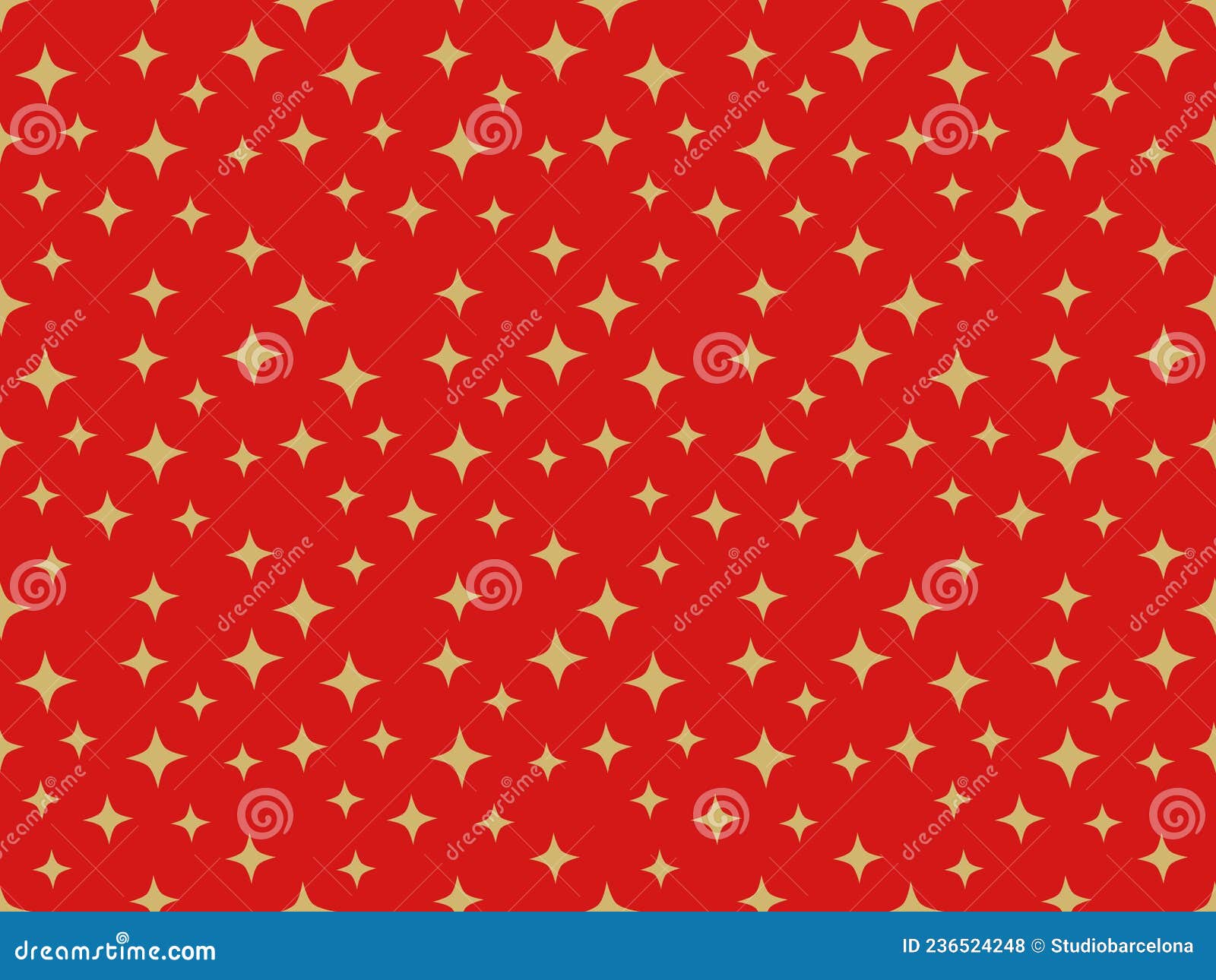 Gold Stars Seamless Christmas Pattern Stock Vector - Illustration of ...
