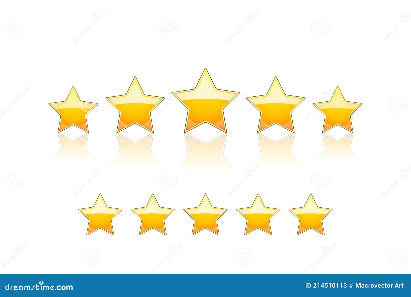 5 gold stars stock vector. Illustration of elegance - 214510113