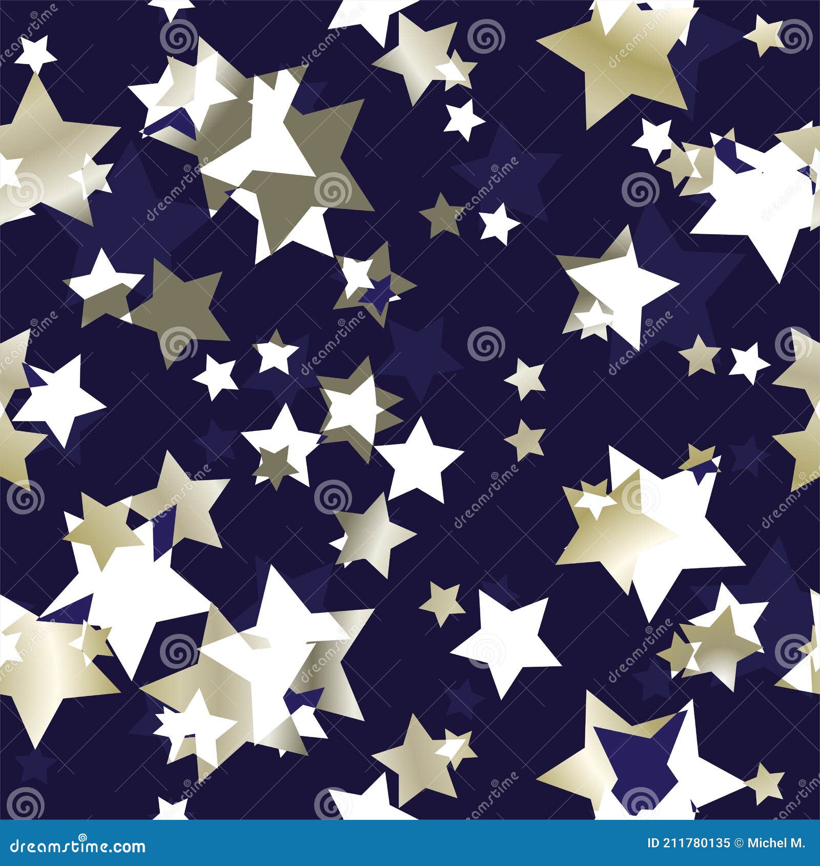 Gold Stars Vector for Various Designs Pattern Seamless Stock ...