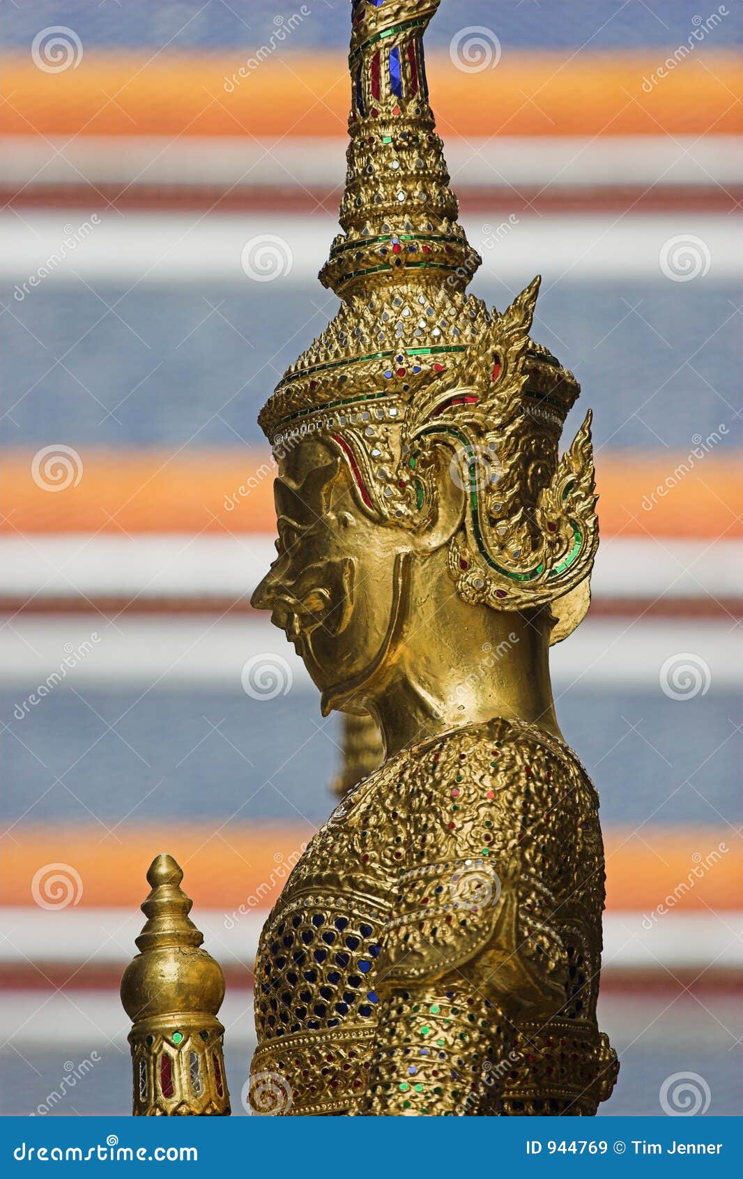 Gold statue stock image. Image of exotic, religion, statue - 944769