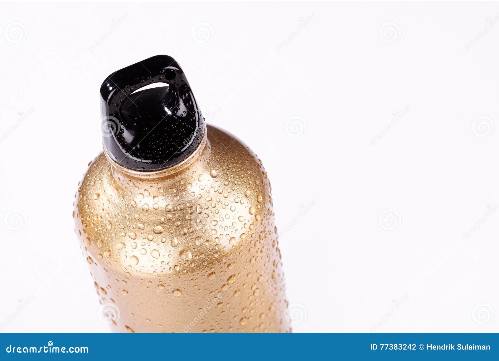 Gold steel bottle stock photo. Image of flask, light - 77383242