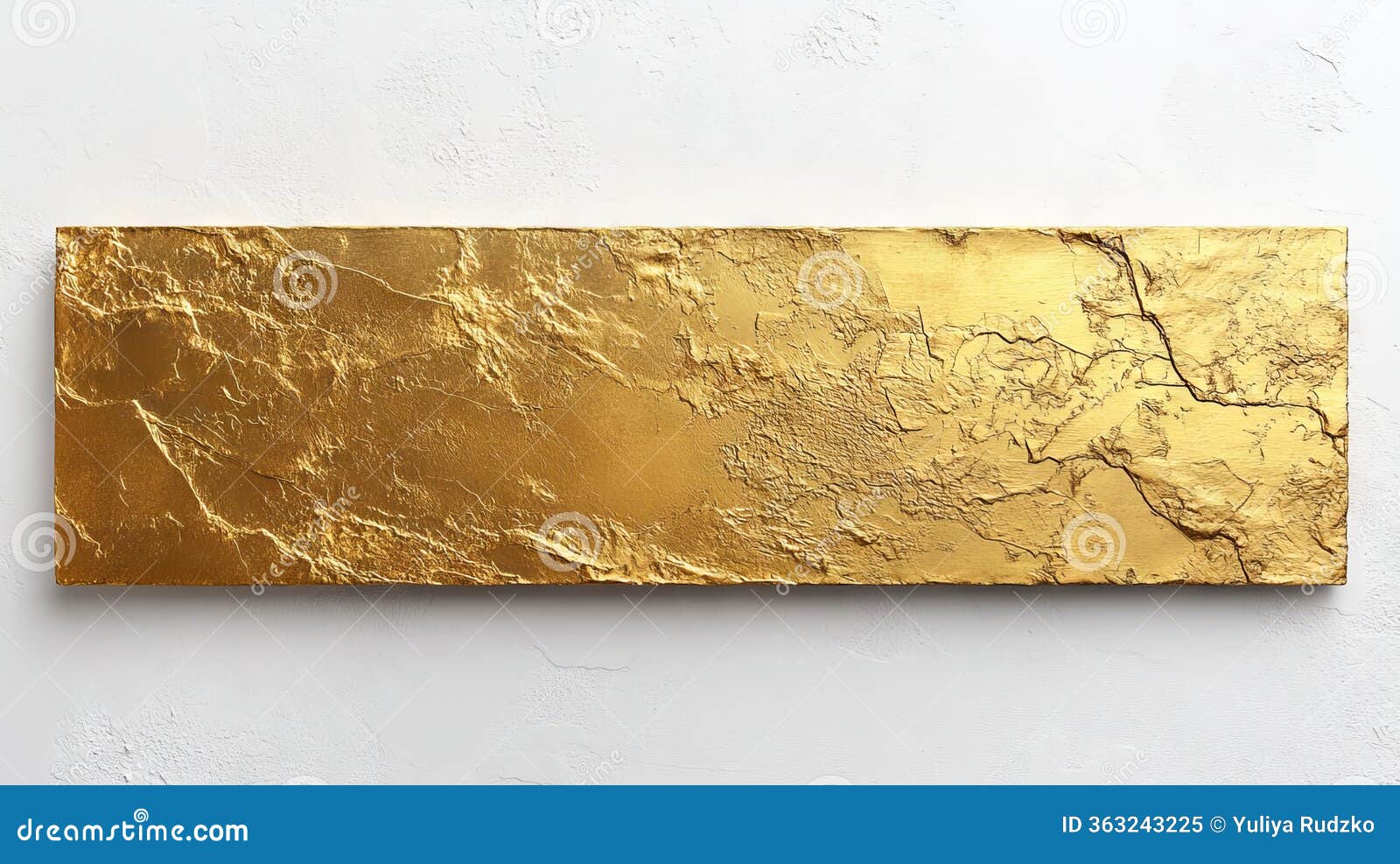 A Gold Sticker, Highlighted with a Shadow, Isolated on a White ...