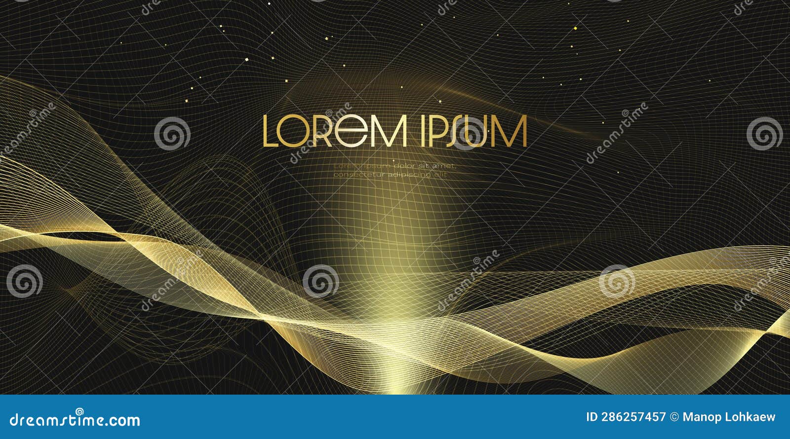 Gold Stripes Curve Abstract Background Vector Illustration Stock ...