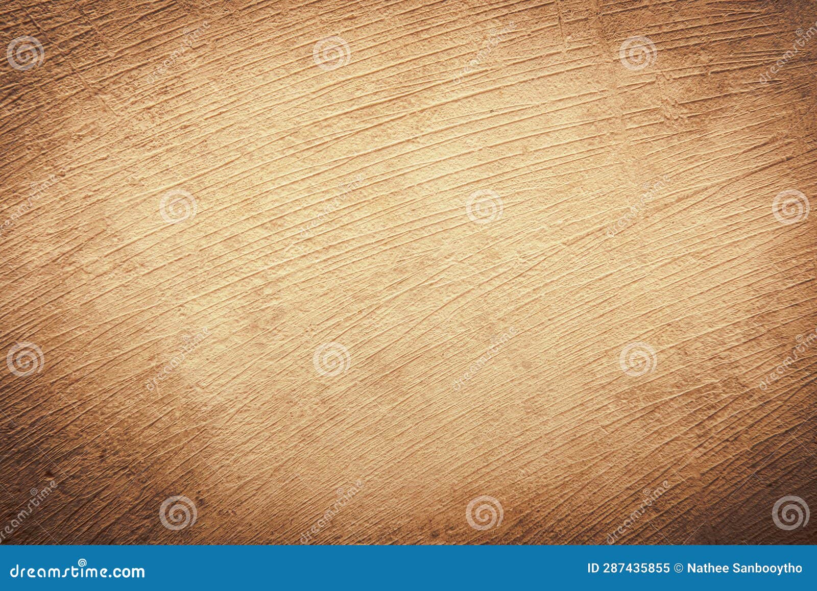 Gold Stucco with Shadow Frame on Concrete Wall Background. Stock Image ...