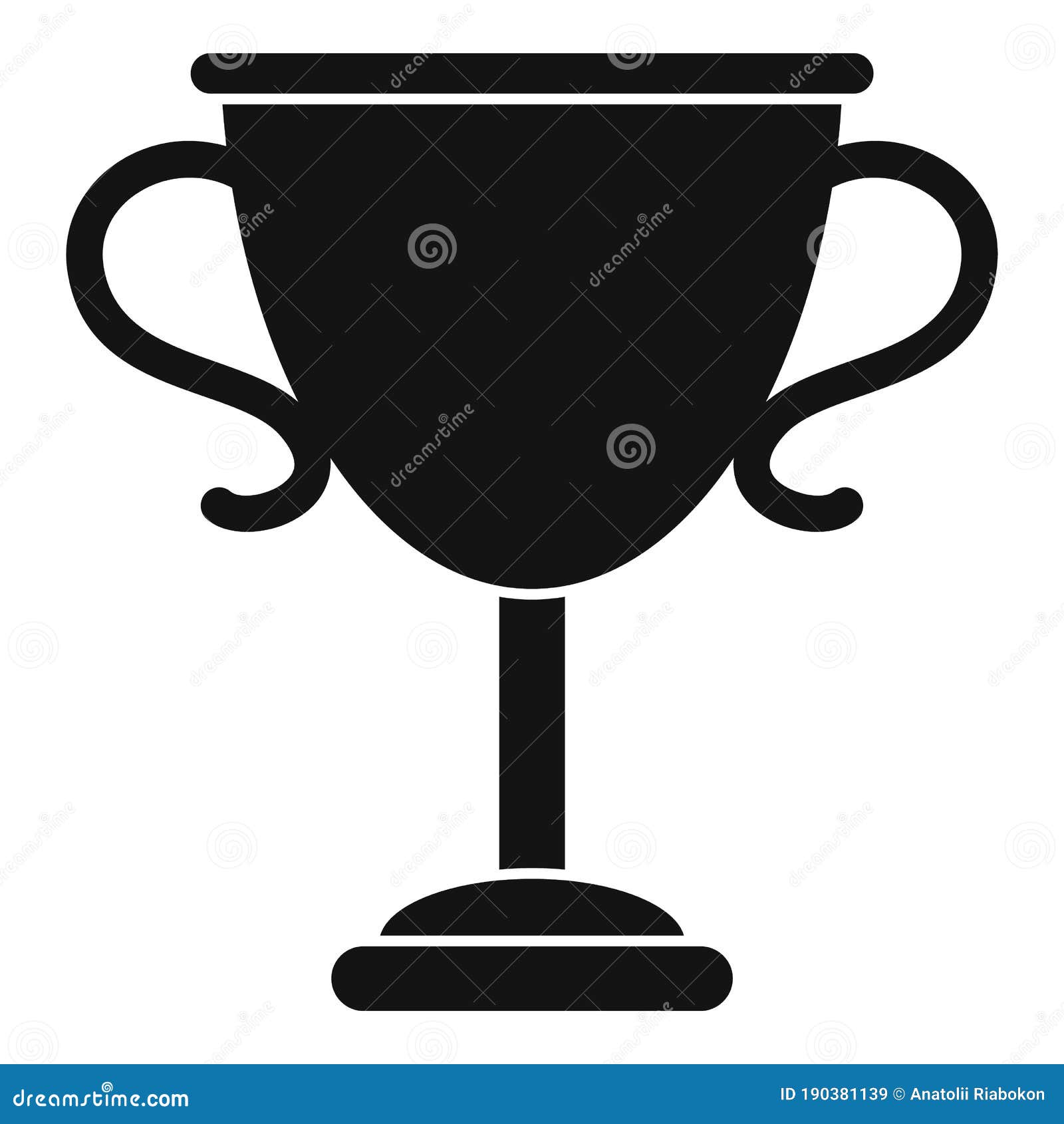Gold Success Cup Icon, Simple Style Stock Vector - Illustration of ...