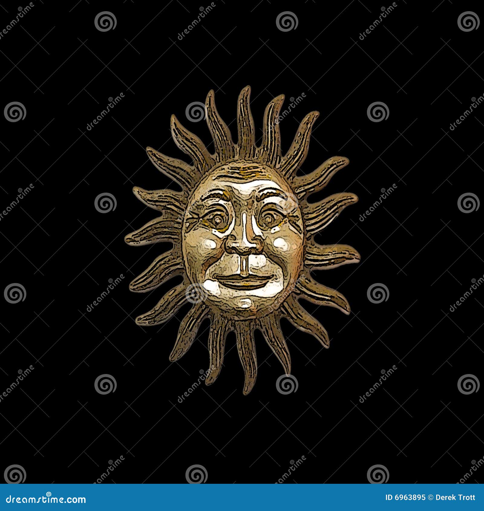 Gold Sun stock image. Image of single, gold, shine, black - 6963895