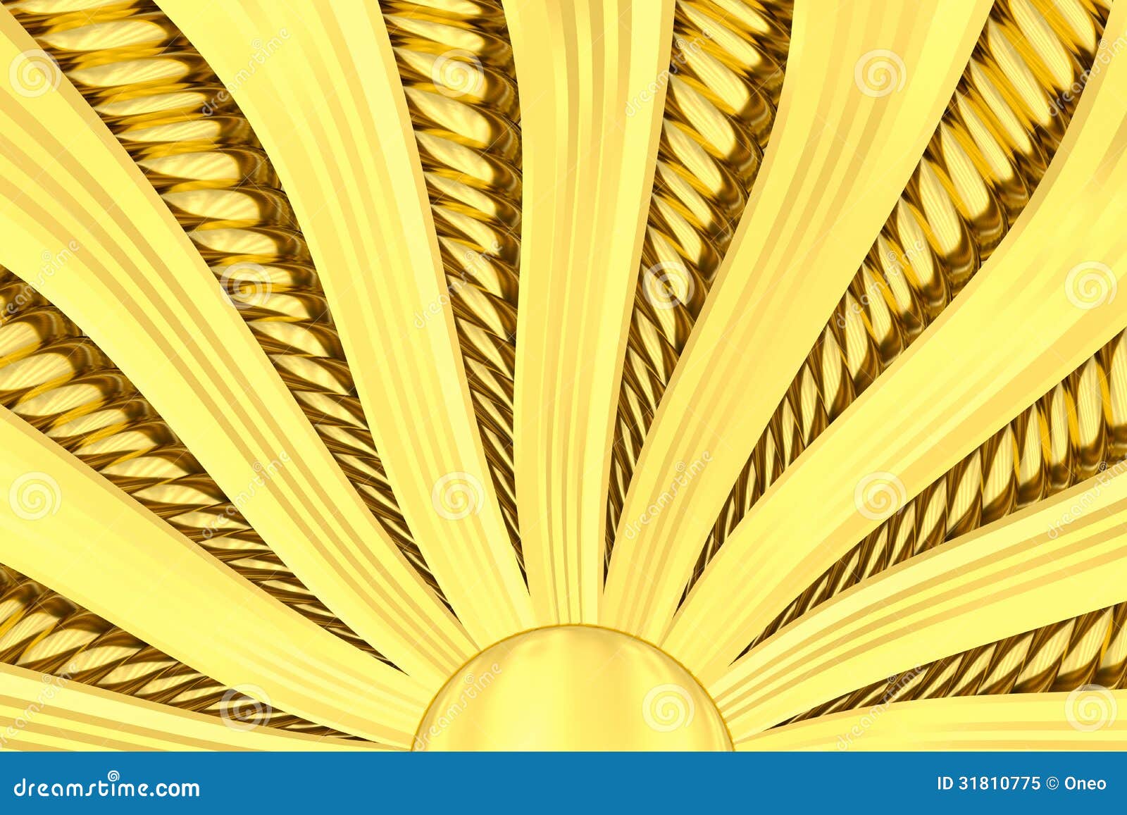 Gold Sunburst Background with Rays and Beams. Stock Image - Image of ...