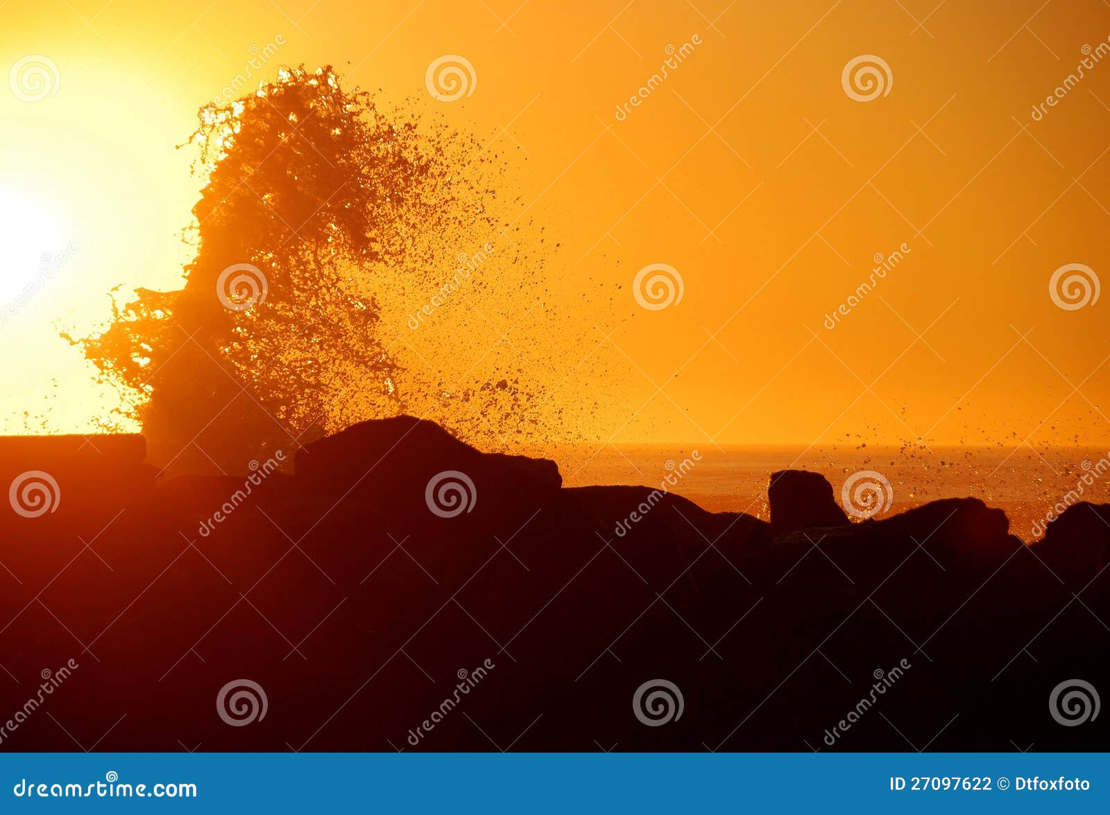 Gold Surf stock photo. Image of wave, splash, gold, coast - 27097622