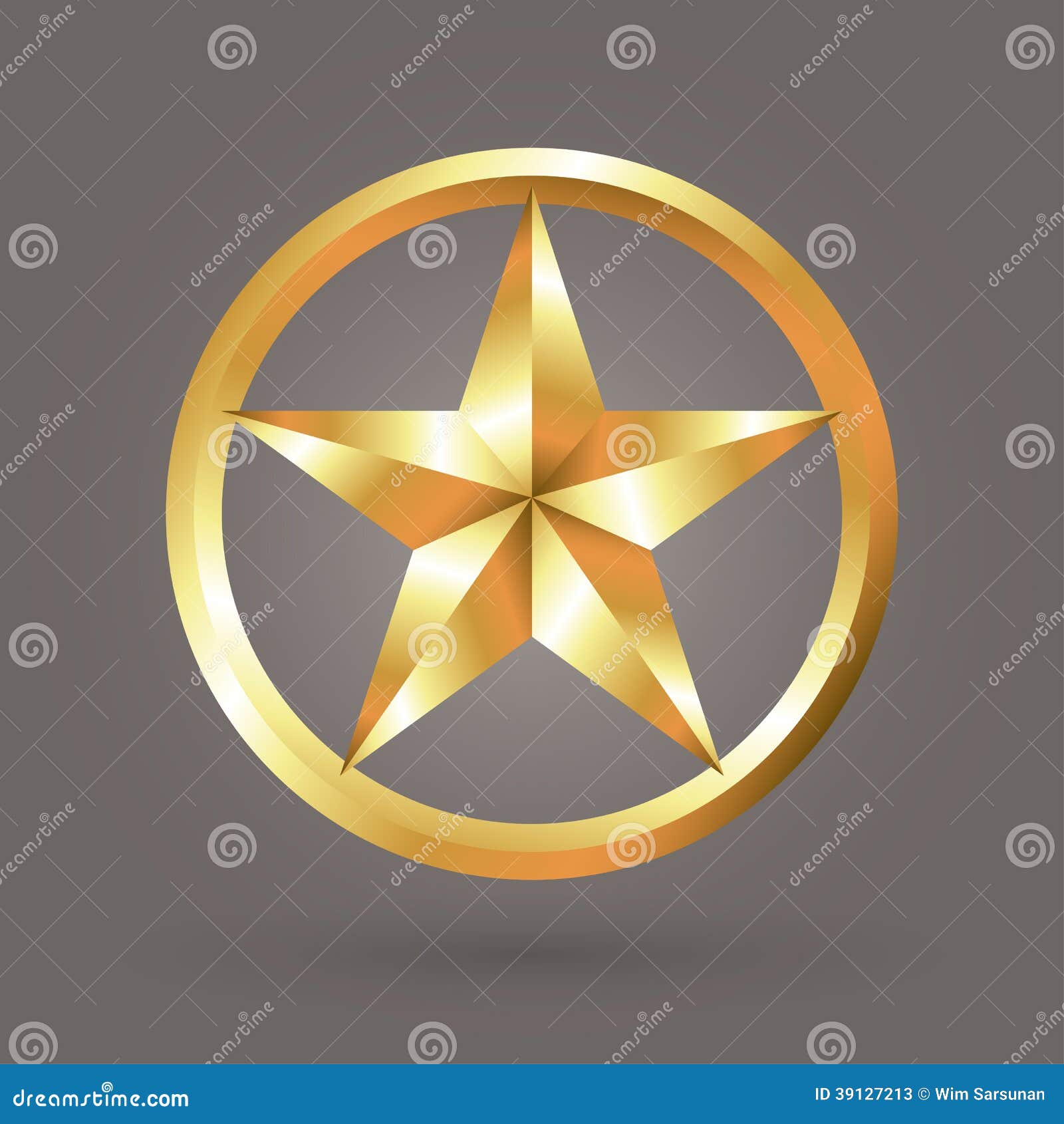 Gold symbol stock vector. Illustration of glossy, metallic - 39127213