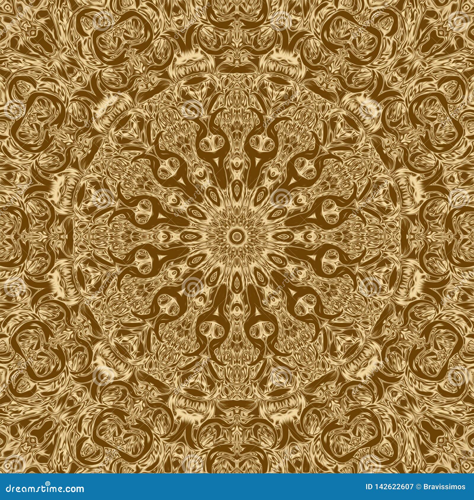 Gold Symmetry Pattern and Geometric Golden Design, Tile Stock ...