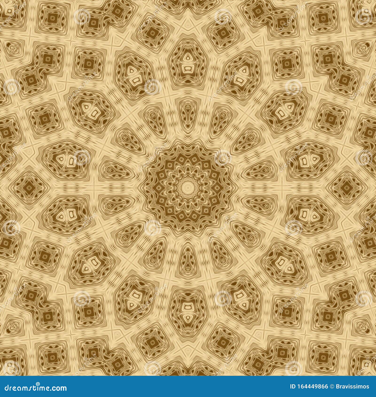 Gold Symmetry Pattern and Geometric Golden Design, Tile Backdrop Stock ...