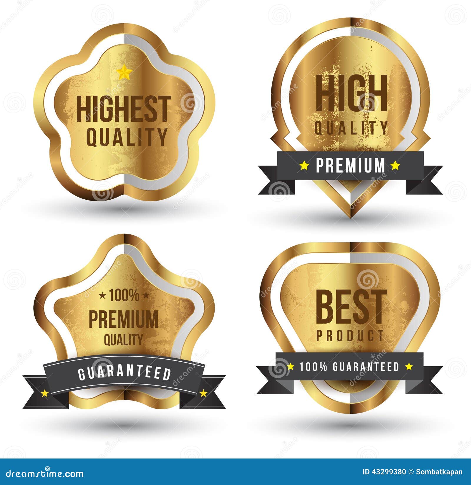 Gold Tag Texture Collection Stock Vector - Illustration of ribbon, rich ...